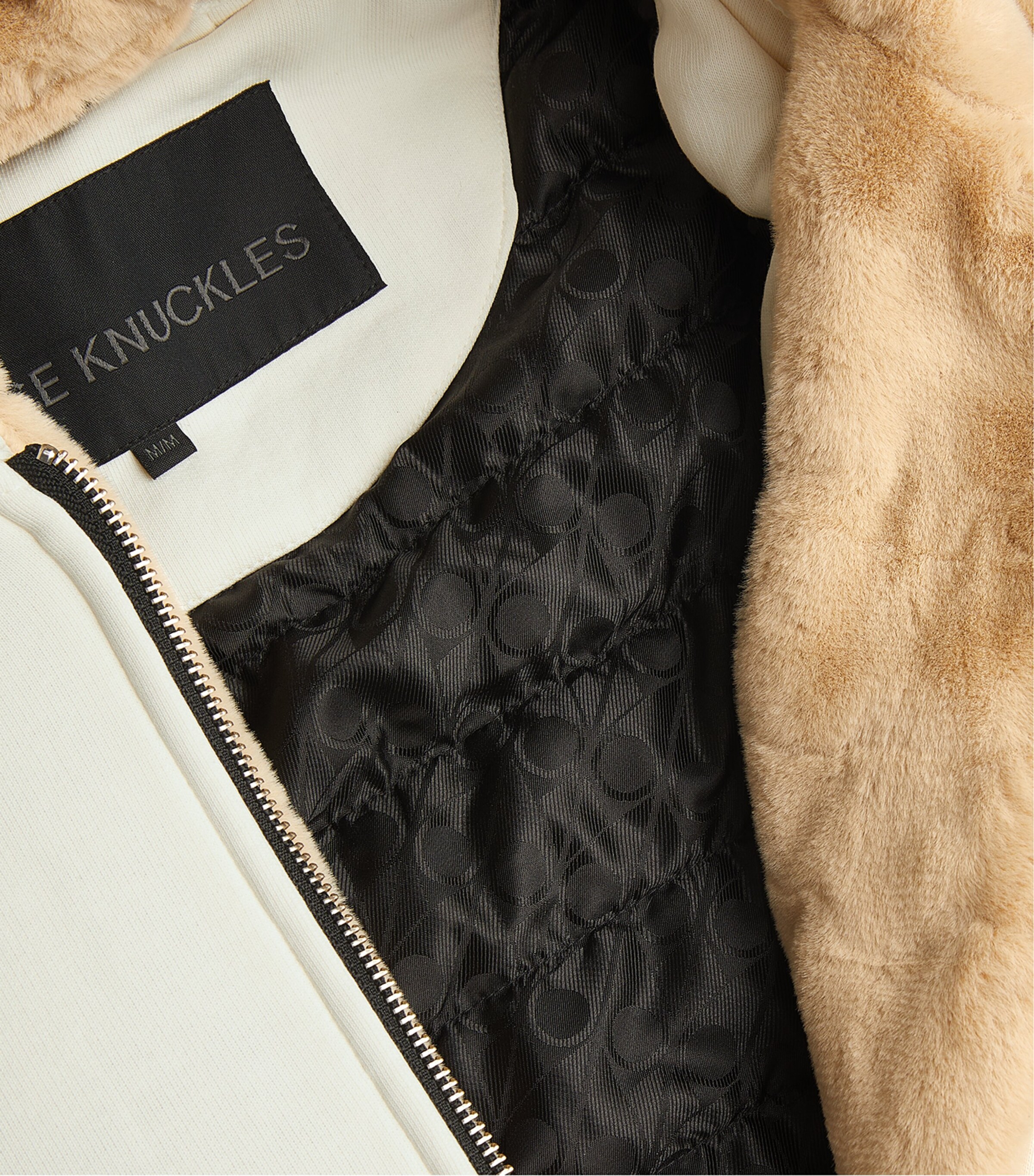 Moose Knuckles White Faux Fur-Trim Zip-Up Hoodie | Harrods US