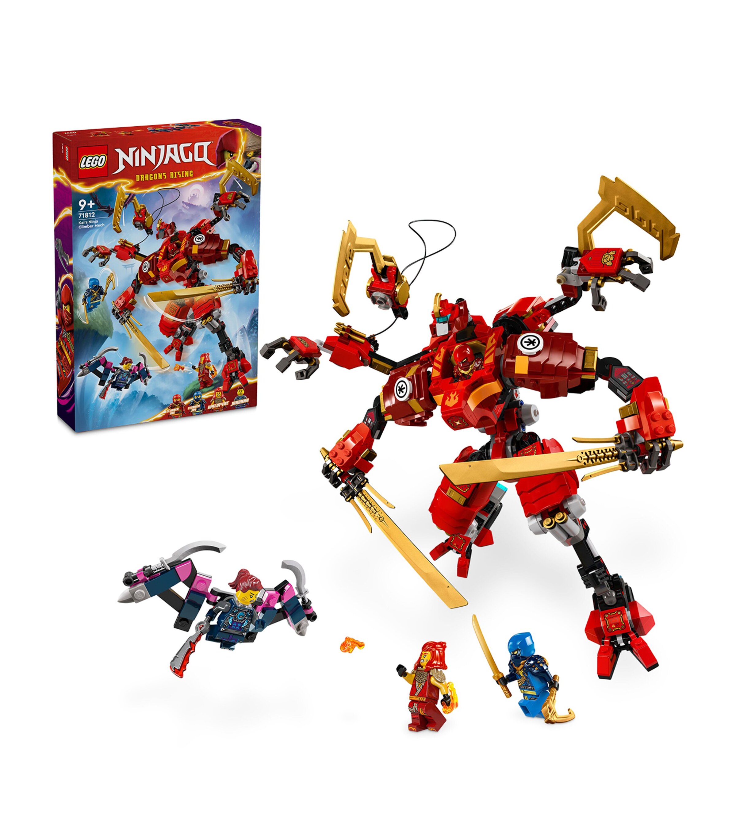 Lego NINJAGO Kai’s Ninja Climber Mech Action Figure 71812 | Harrods UK