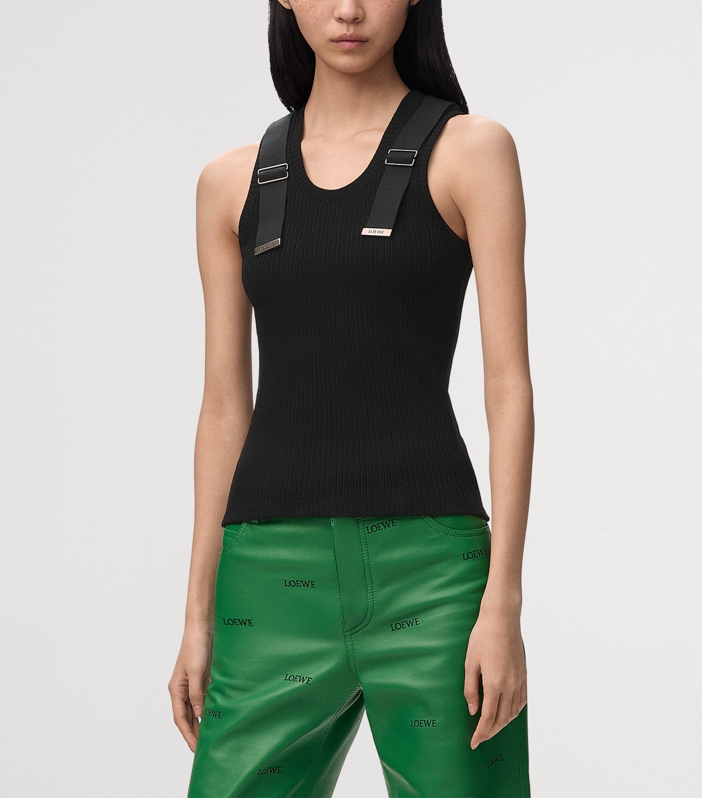 LOEWE Black Embellished Tank Top | Harrods FR
