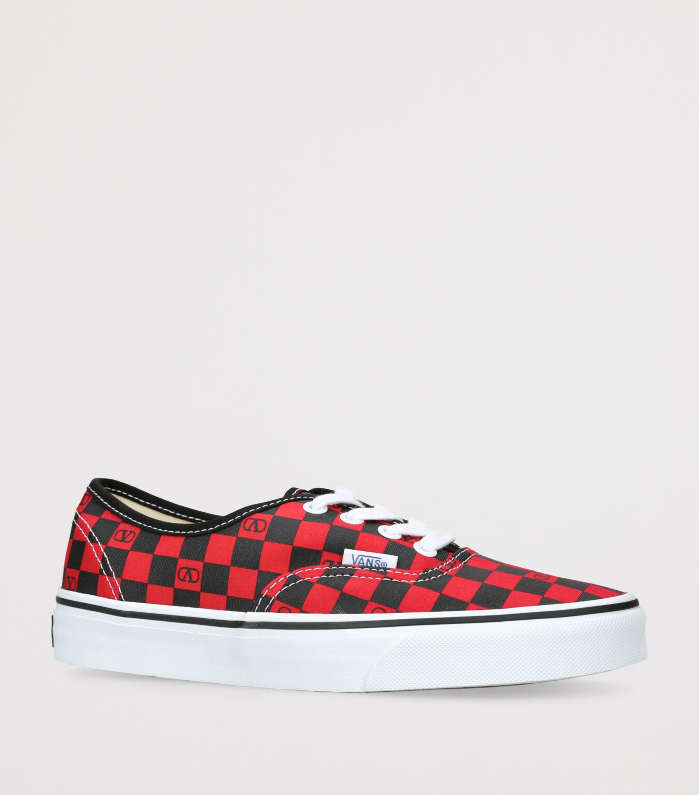 Valentino Garavani Red x Vans Canvas Checkerboard Sneakers | Harrods US