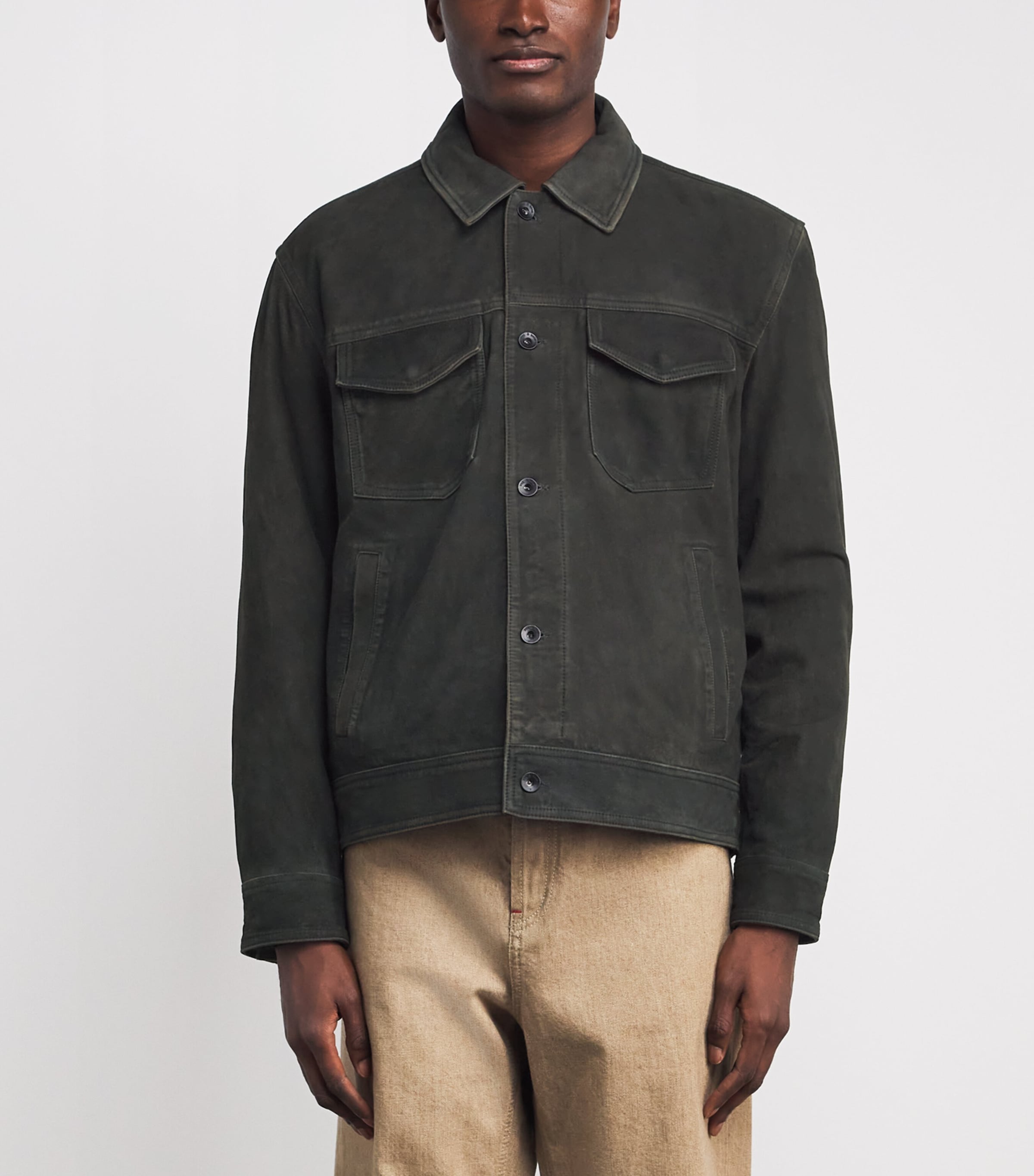 Rag & Bone Black Goat Suede Jacket | Harrods CA
