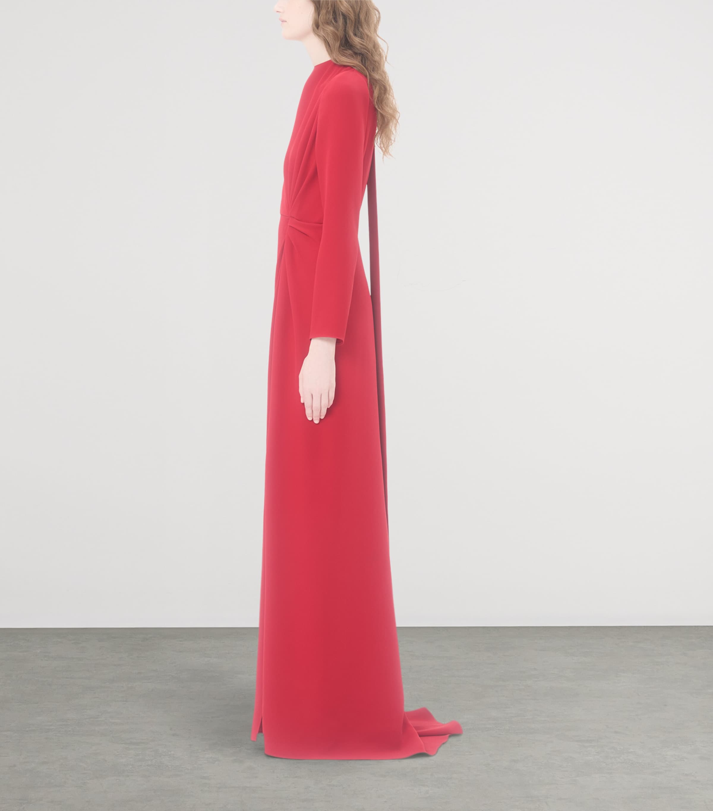 Valentino Red Silk Cady Gown | Harrods UK