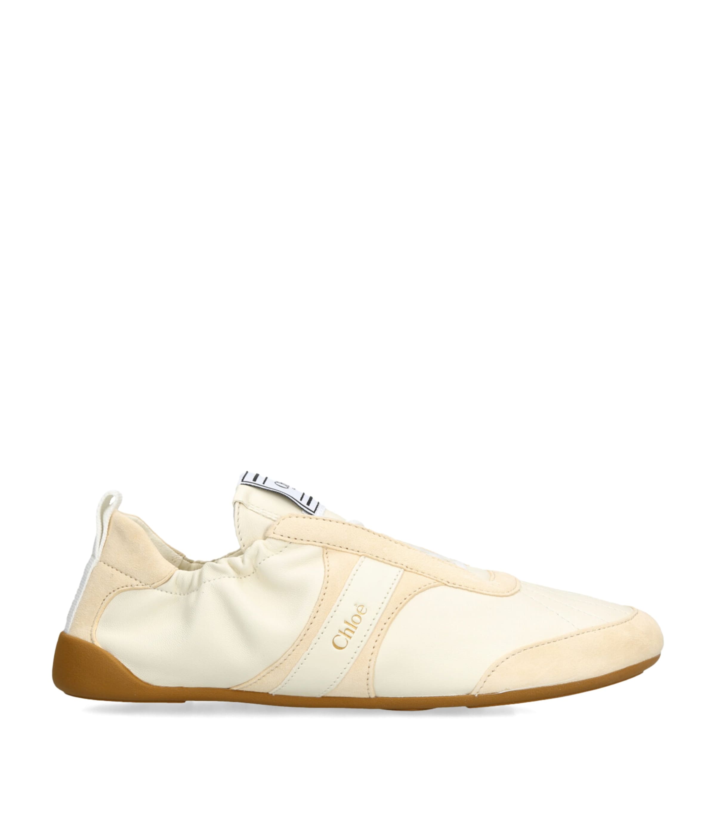 Chloé Yellow Leather-Suede Kick Sneakers | Harrods UK