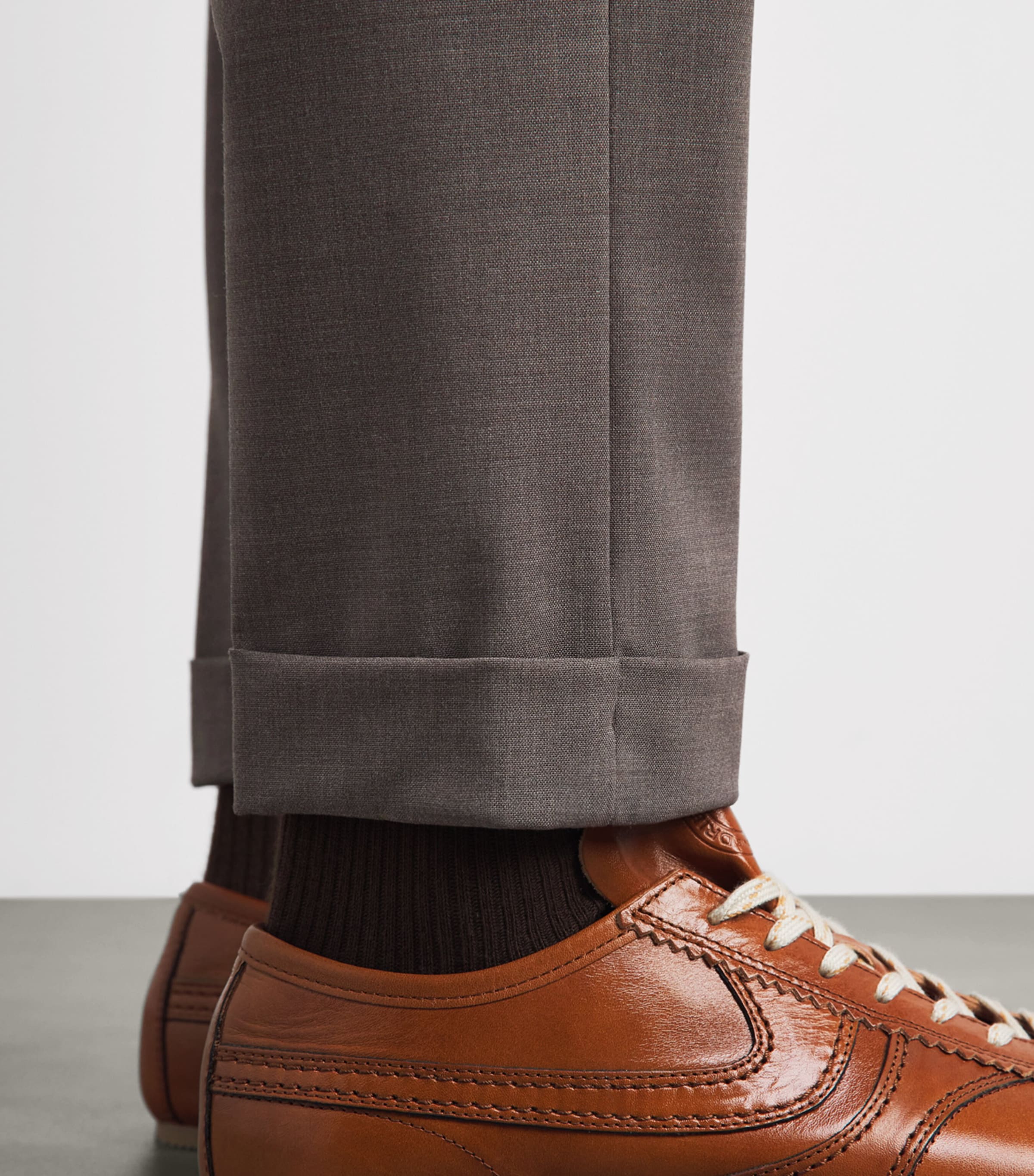 Marco Pescarolo Brown Virgin Wool Drawstring Trousers | Harrods UK