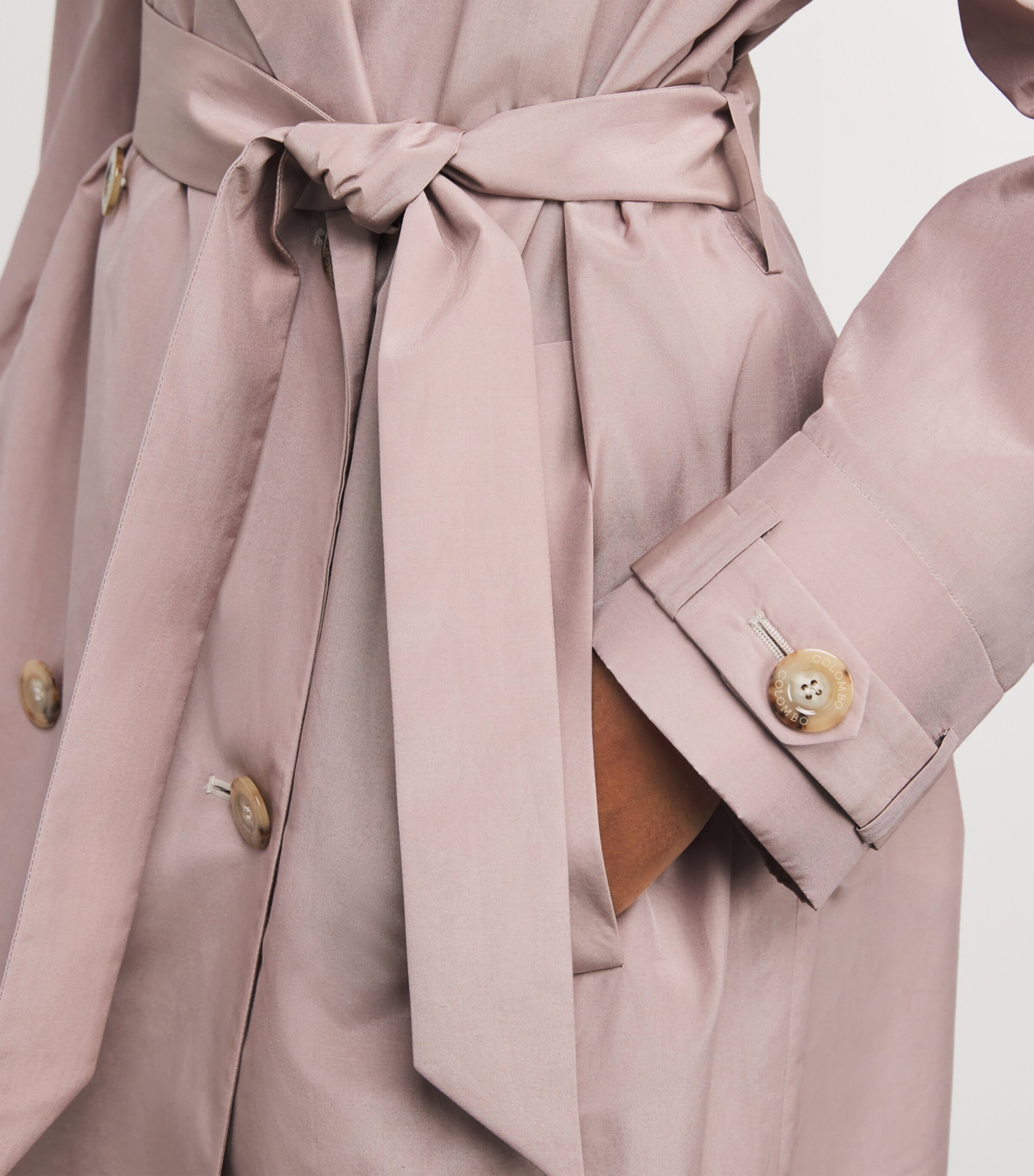 Colombo Purple Cotton-Silk Trench Coat | Harrods UK