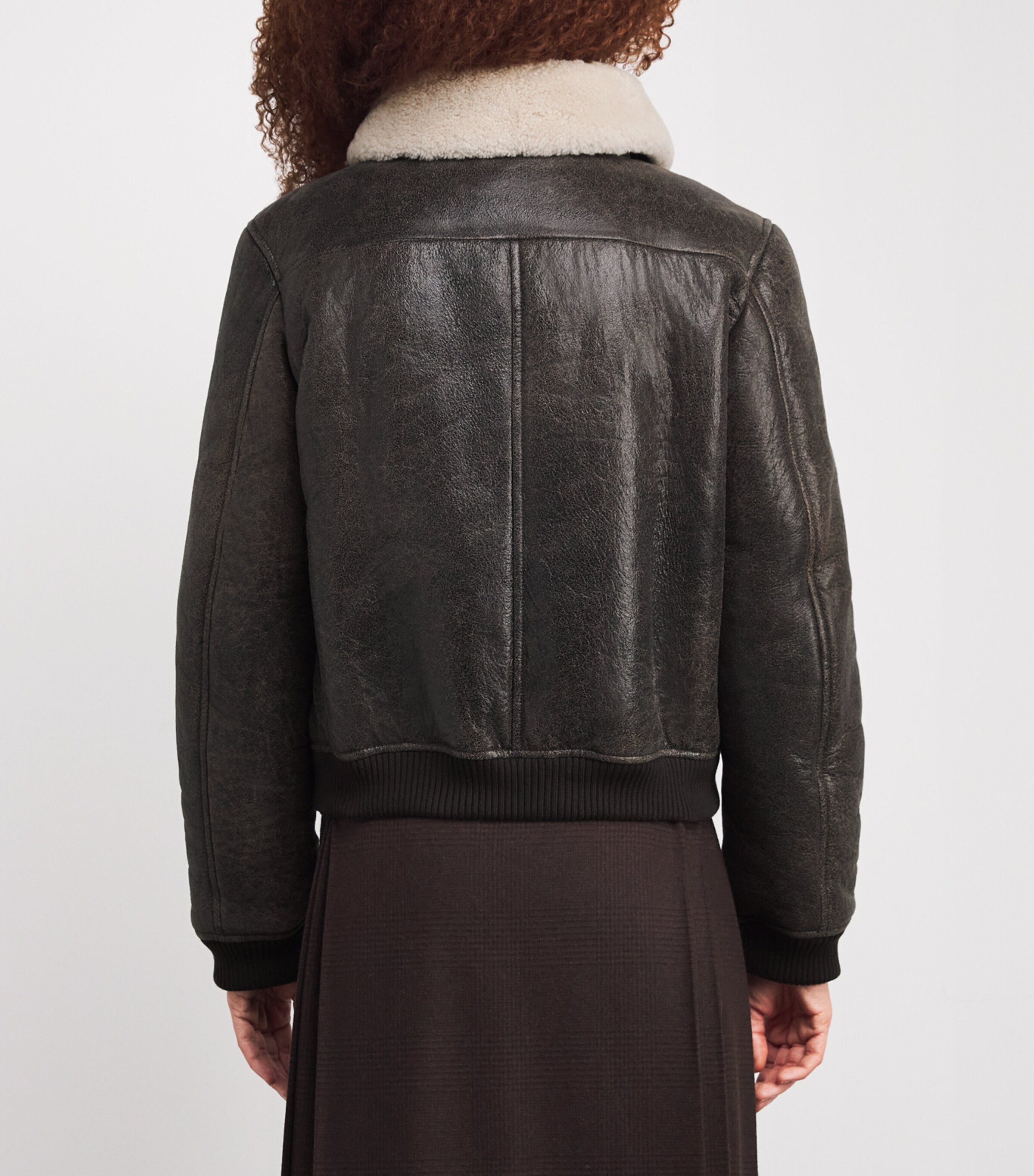 FRAME Black The Shrunken Bomber Jacket | Harrods AU