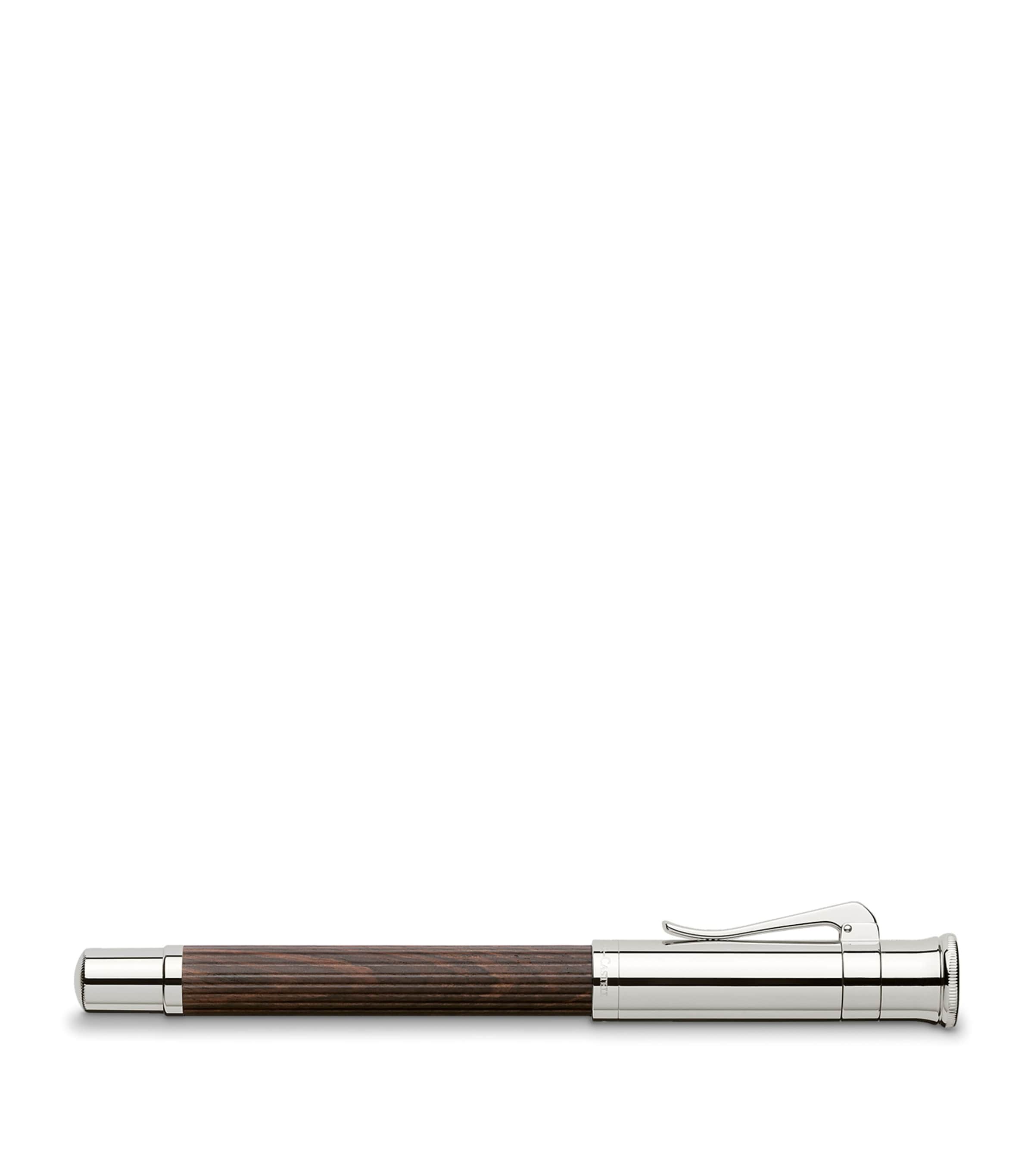 Graf von Faber-Castell Wood and Platinum-Plated Classic Fountain Pen ...