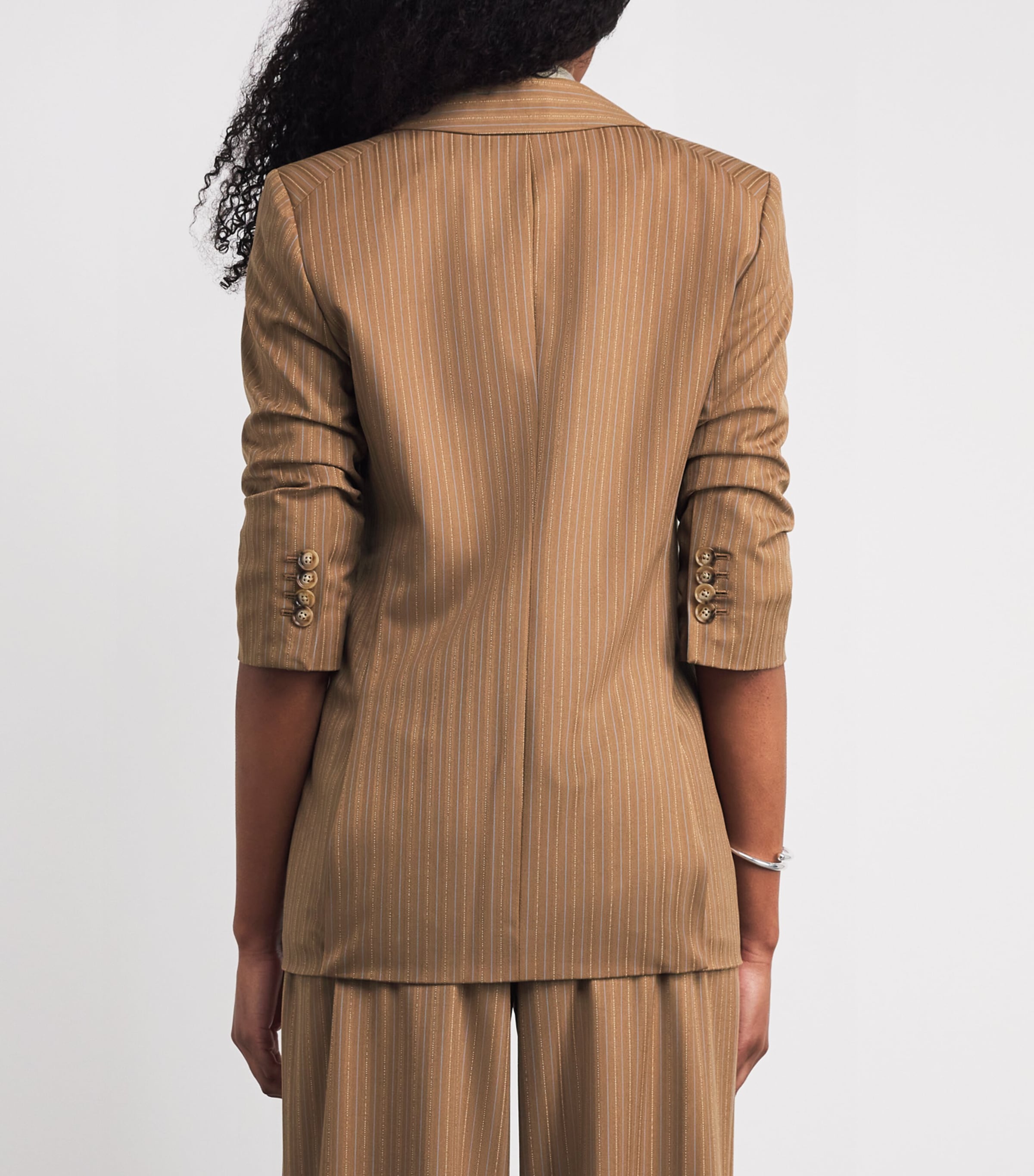 Veronica Beard Brown Pinstripe Rupert Dickey Jacket | Harrods IE
