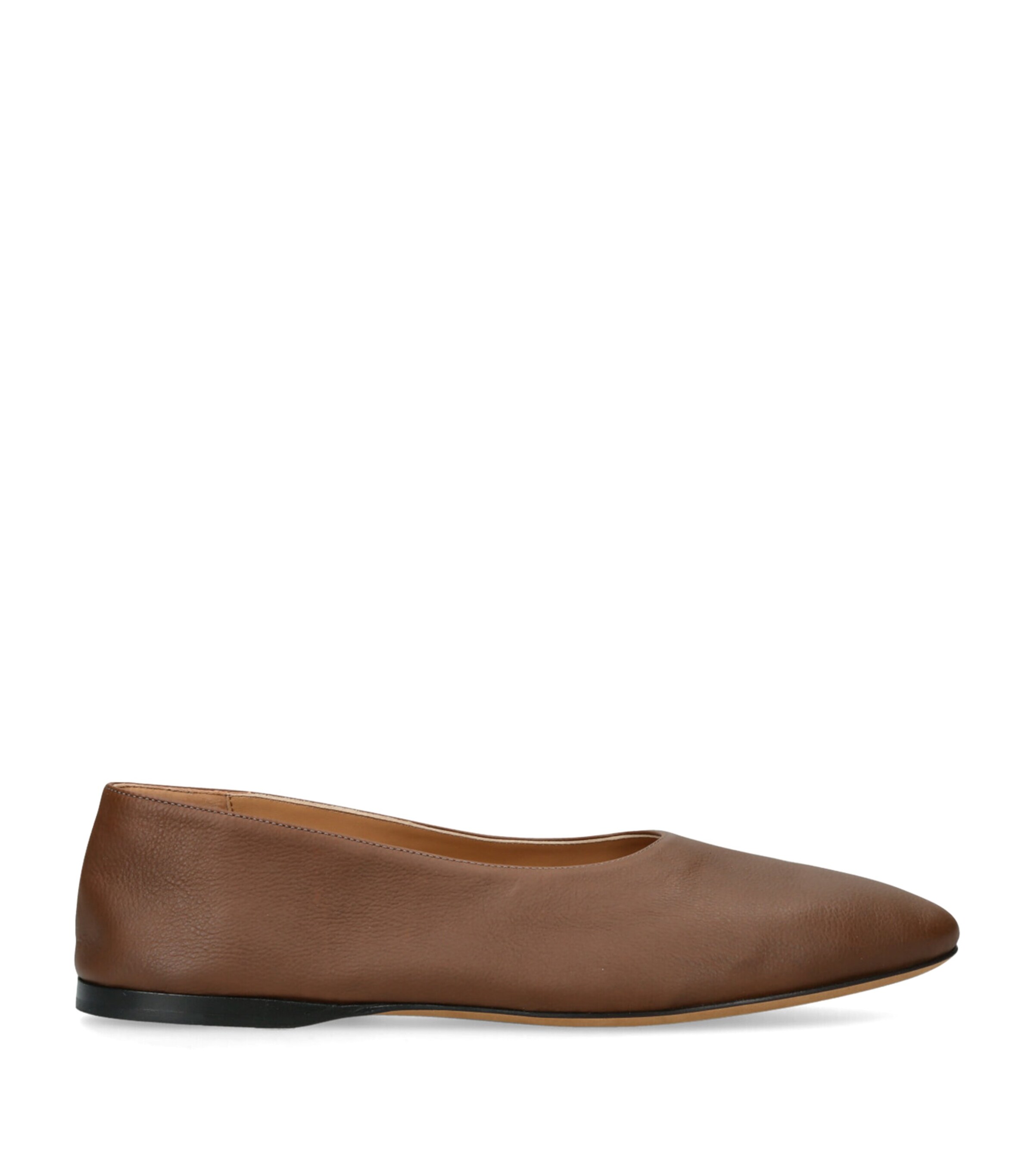 The Row Brown Awar Flat Shoes | Harrods US