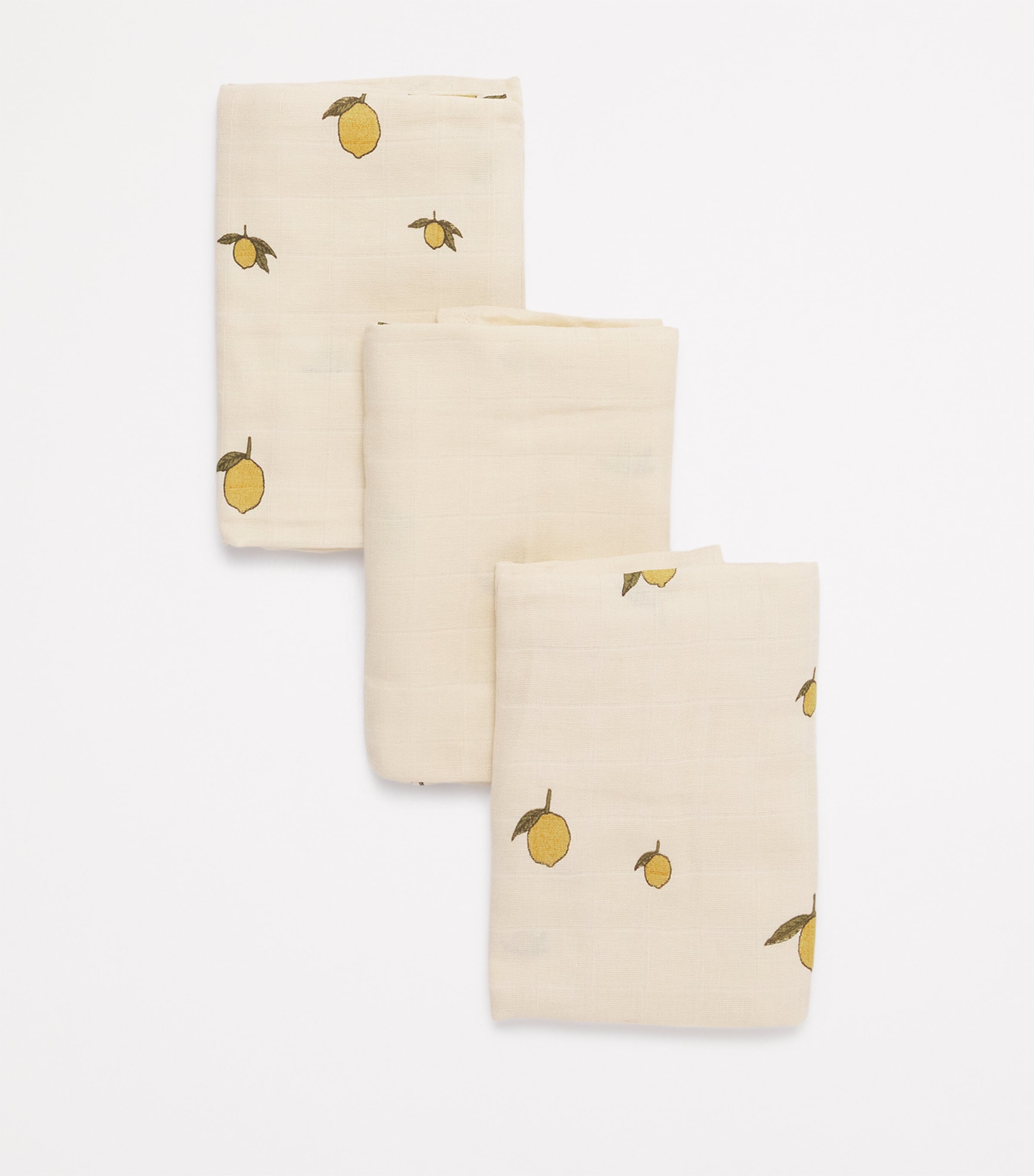 KONGES SLOJD Lemon Muslin Cloths (Pack of 3) | Harrods UK