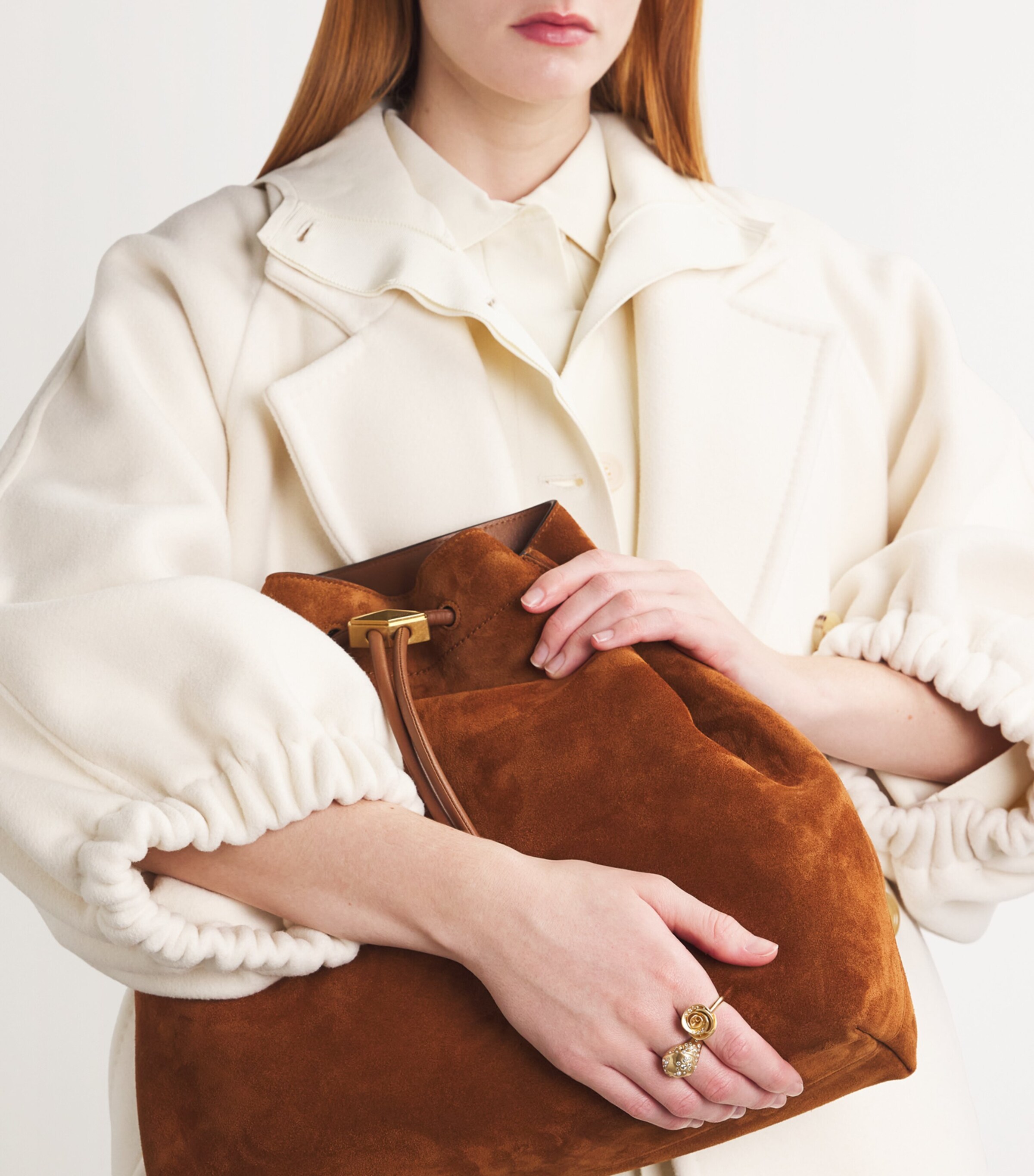 Nada Ghazal Yellow Gold and Diamond Pop of Hope Rose Ring | Harrods US