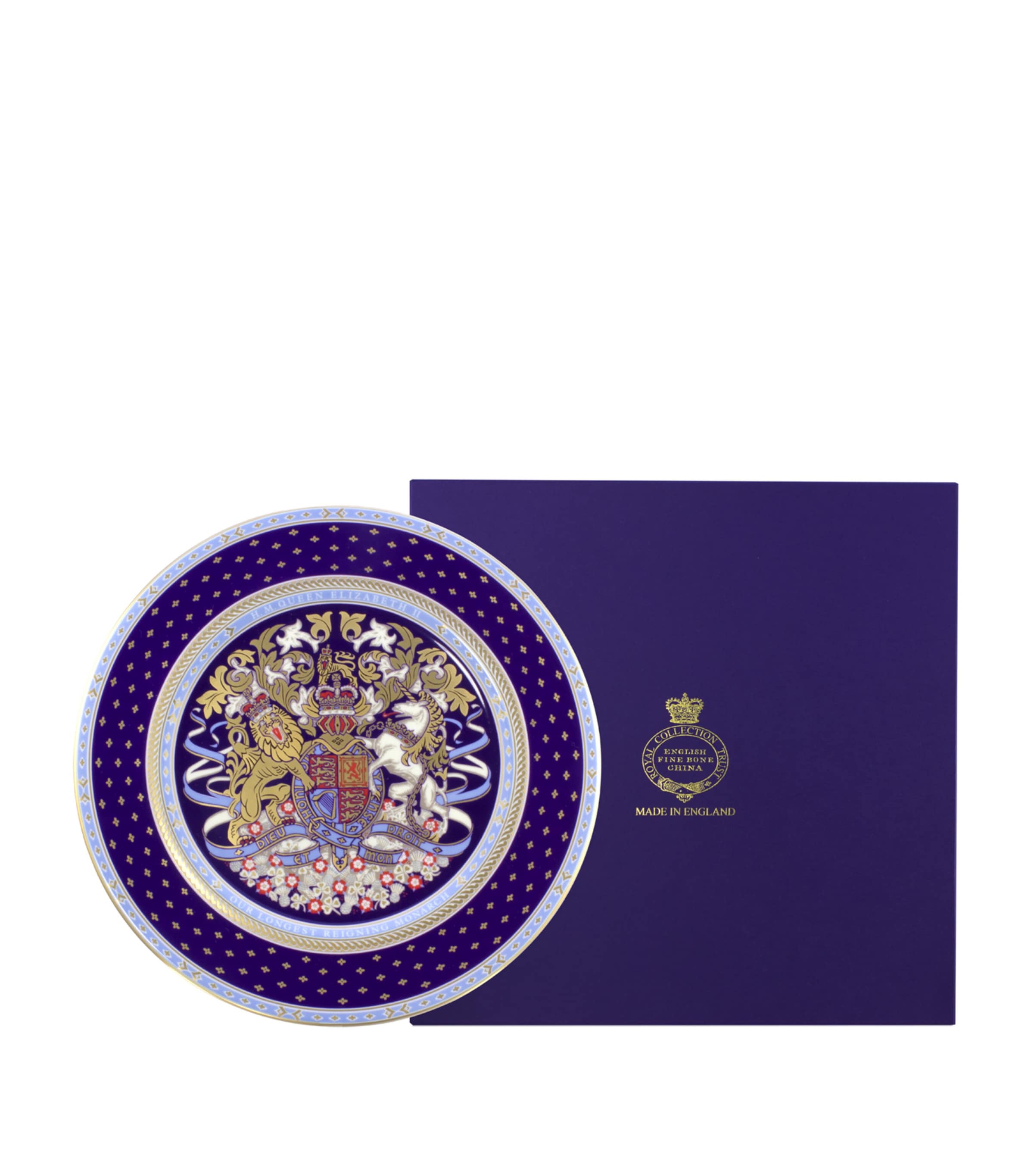 Harrods Longest Reigning Monarch Commemorative Plate (27cm) | Harrods DE
