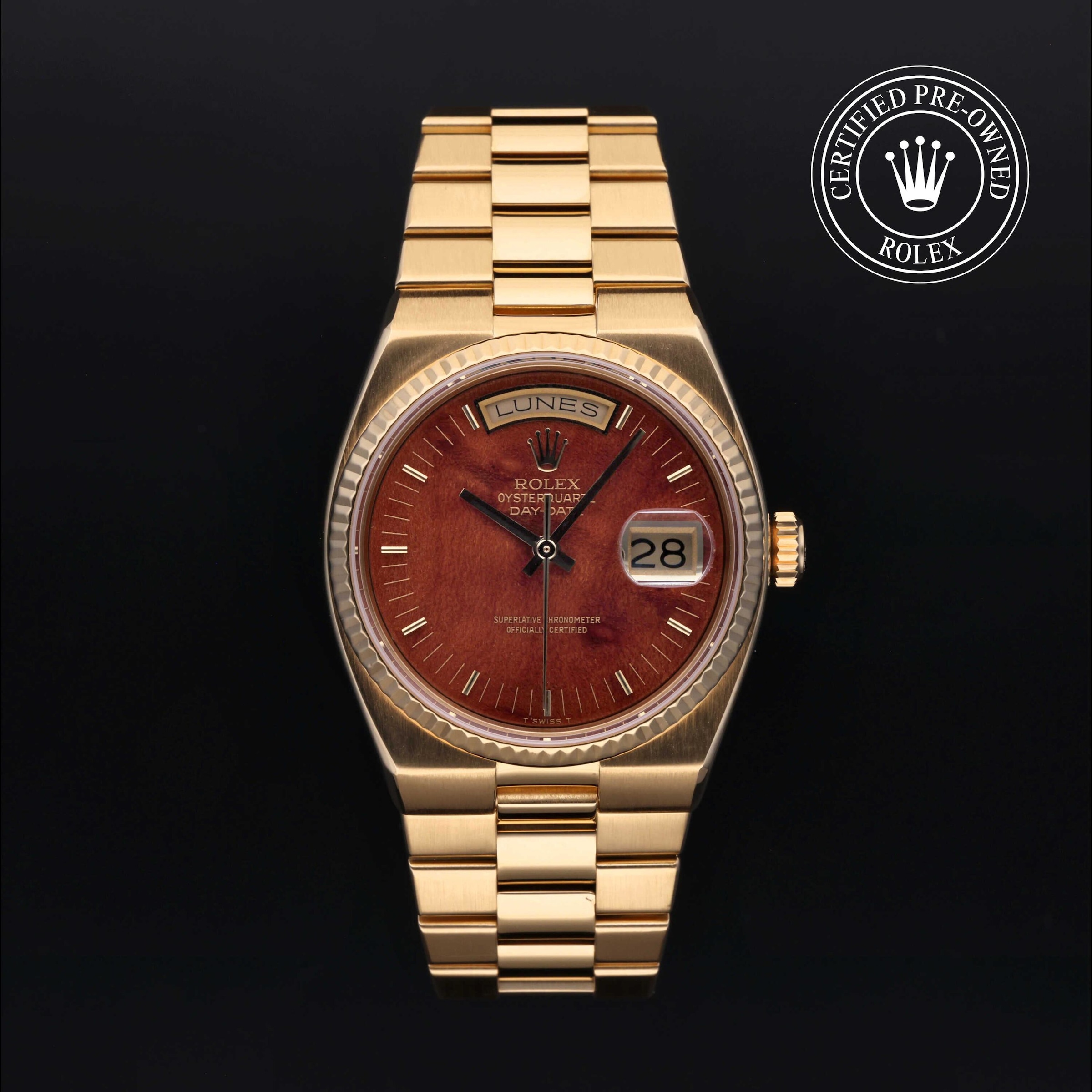 Rolex Certified Pre-Owned Oysterquartz Day-Date, 36mm, 18ct Yellow Gold ...