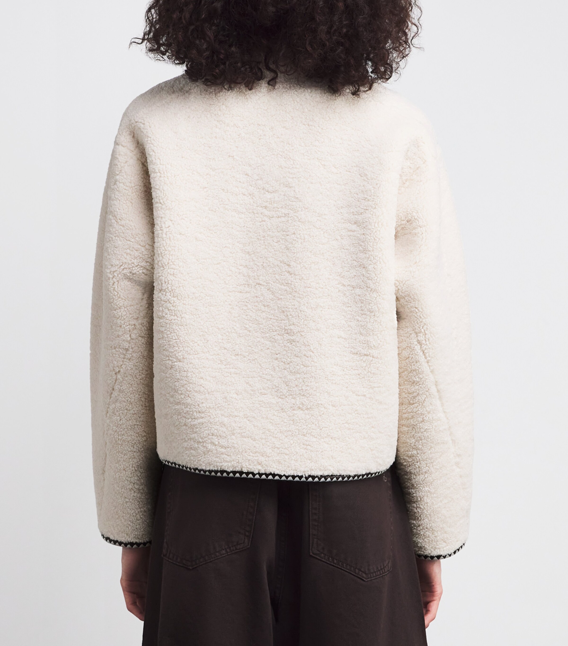 Rag & Bone Ivory Faux Shearling Mai Jacket | Harrods NZ