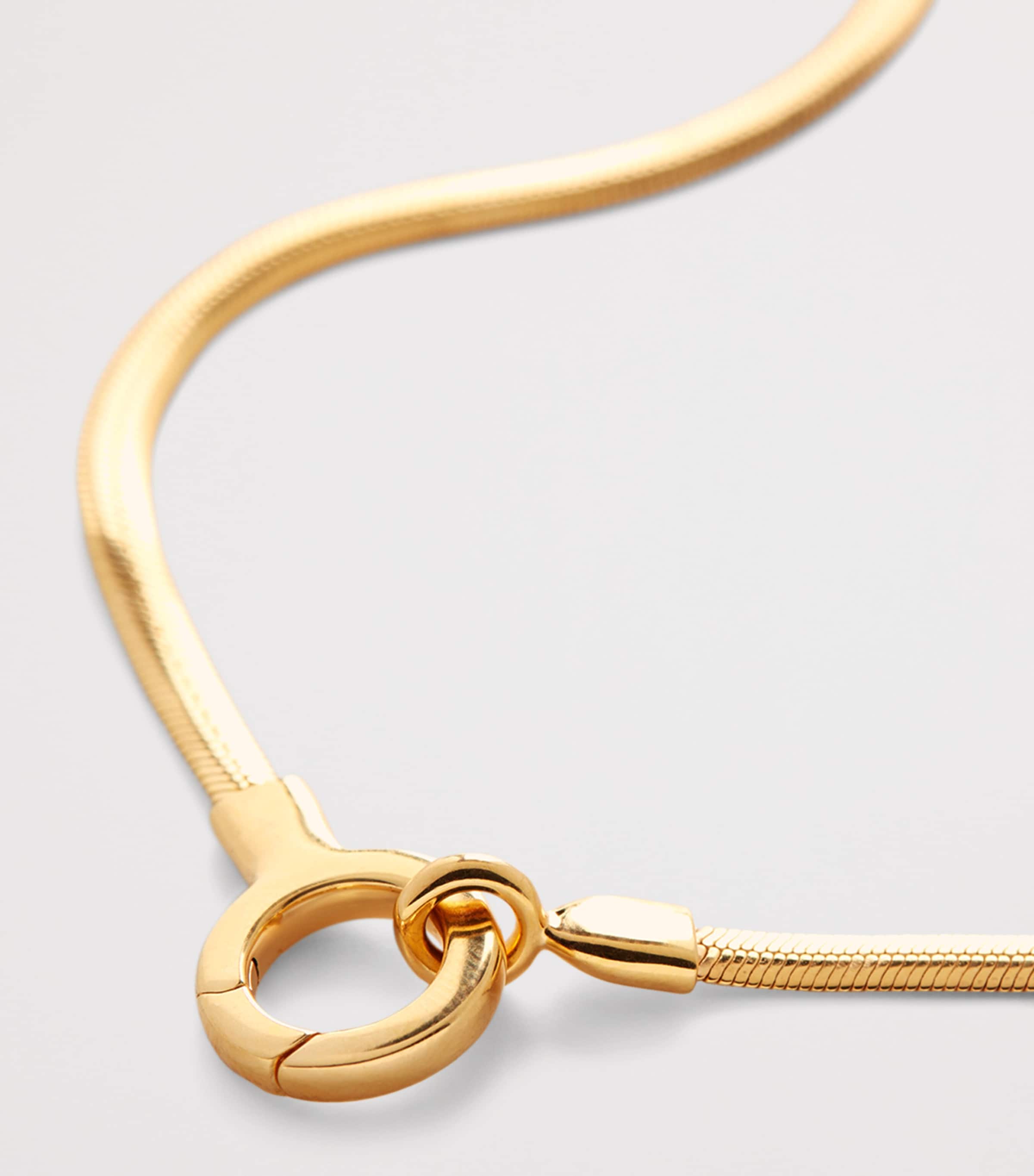 Monica Vinader Gold Vermeil Snake Chain Necklace | Harrods SG