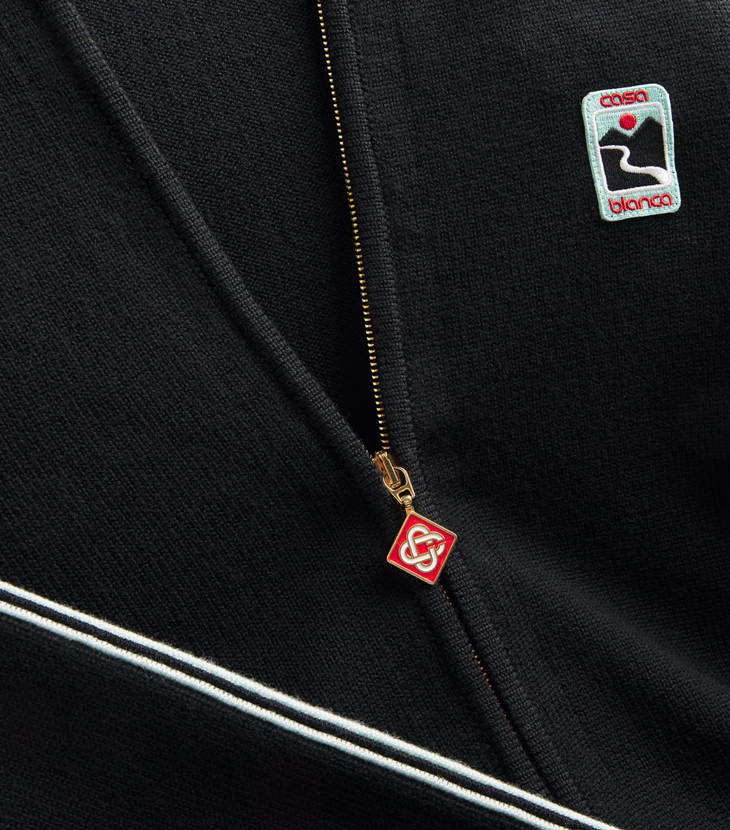 Casablanca Black Merino Track Jacket | Harrods UK