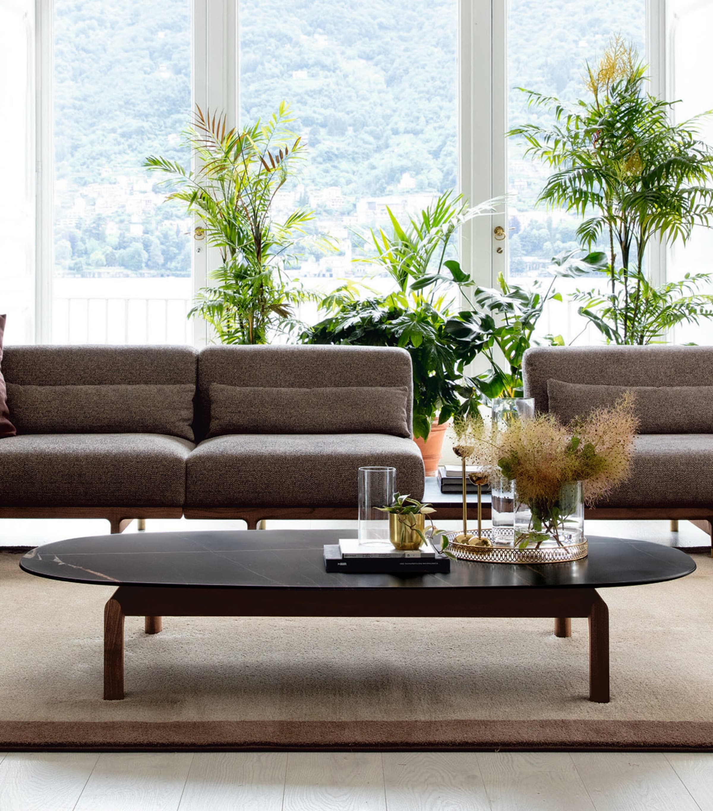 Porada Walnut Argo Sofa | Harrods UK