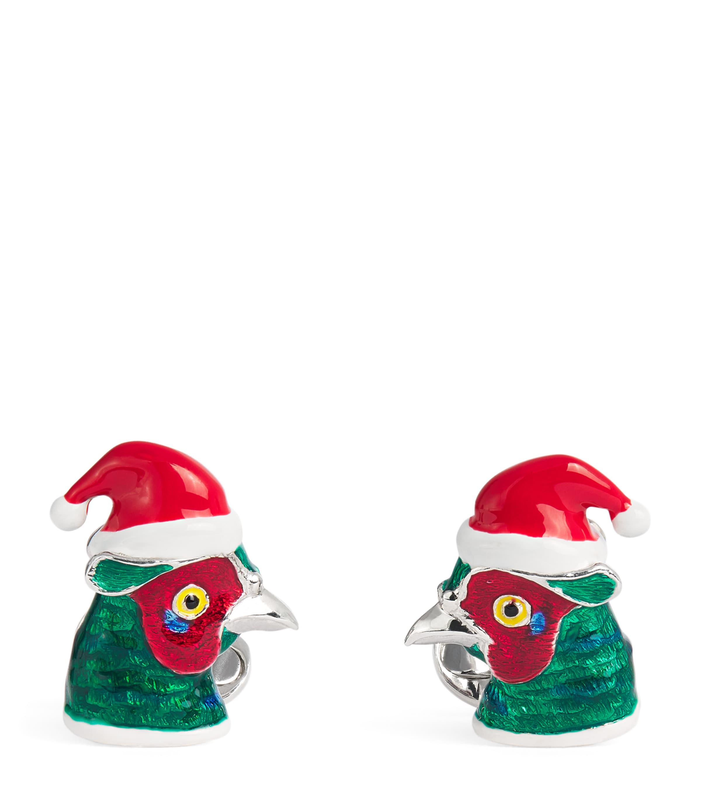 Deakin & Francis Sterling Silver Christmas Pheasant Cufflinks | Harrods HK