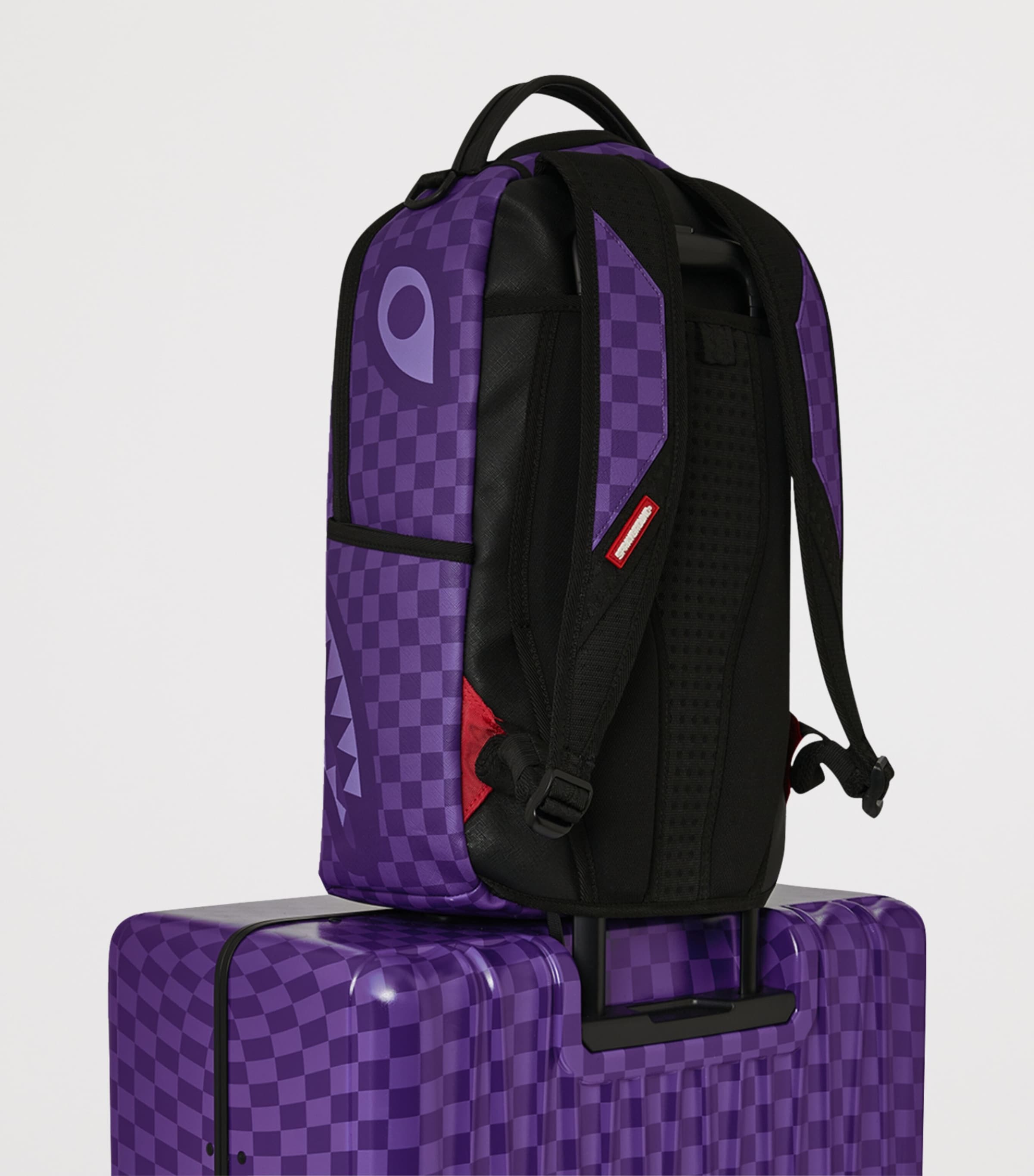 Sprayground Purple Magic Sharks in Paris Check-In Suitcase (73cm ...