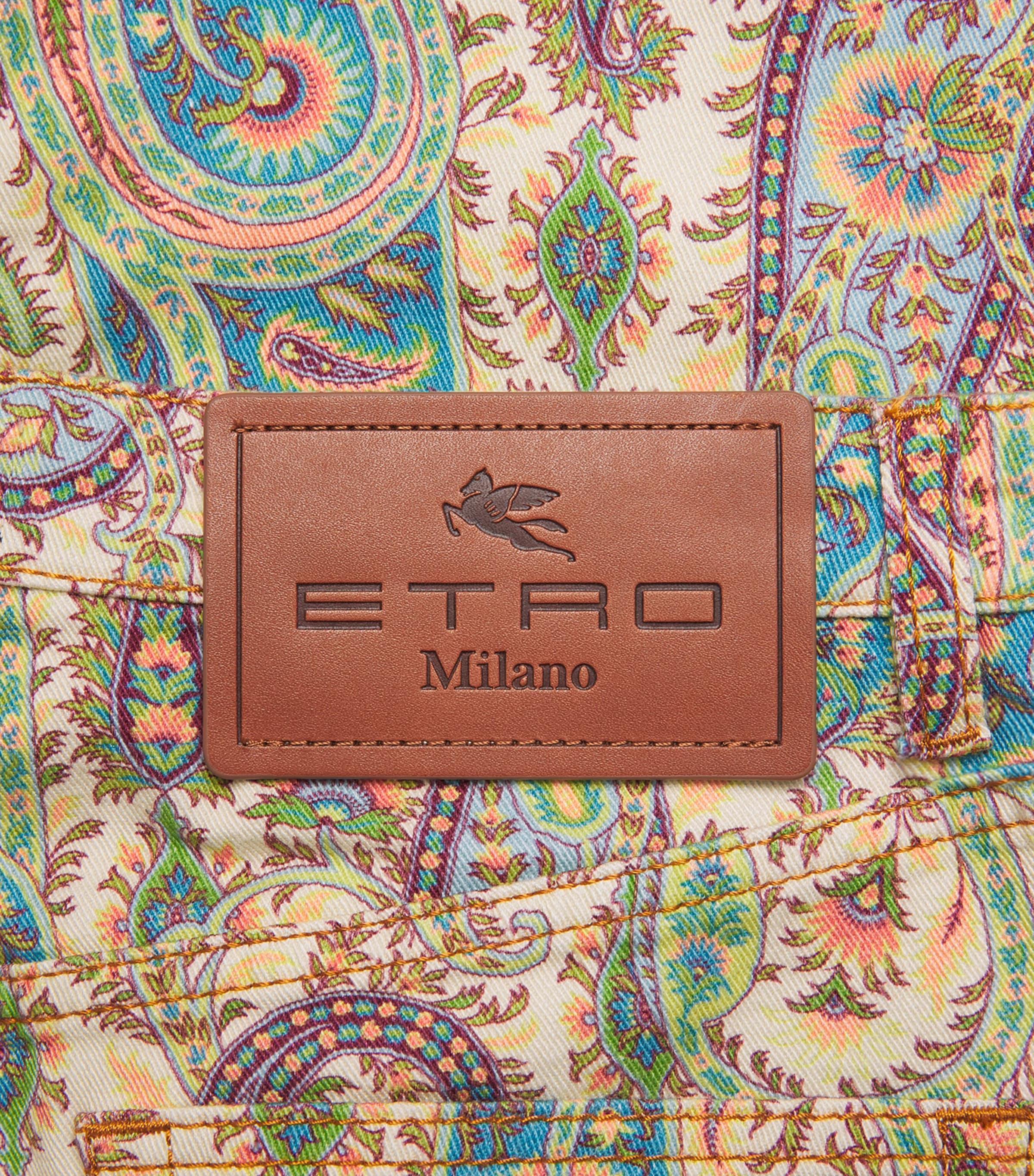 Etro Multi Paisley Wide-Leg Jeans | Harrods US