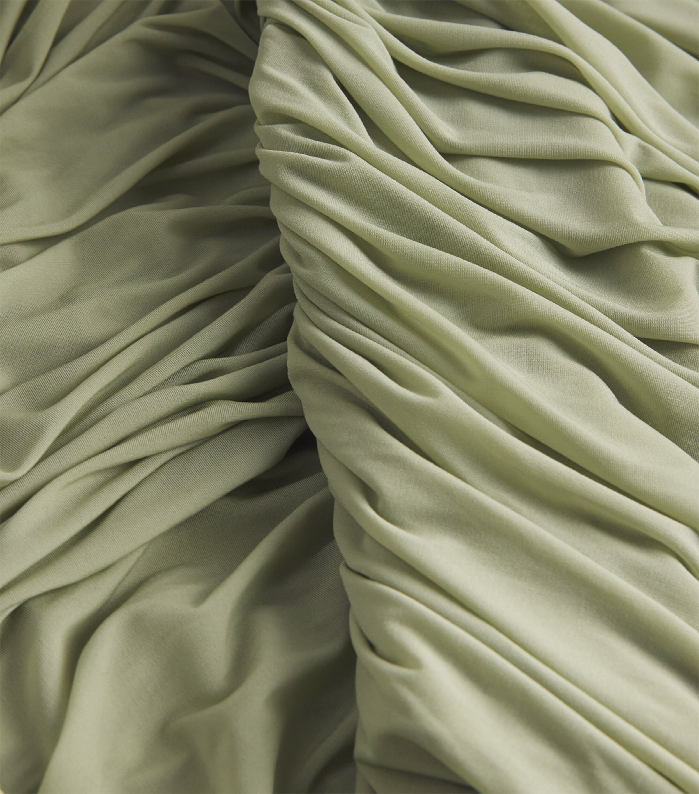 Magda Butrym Green Sheer Draped Midi Dress | Harrods CA