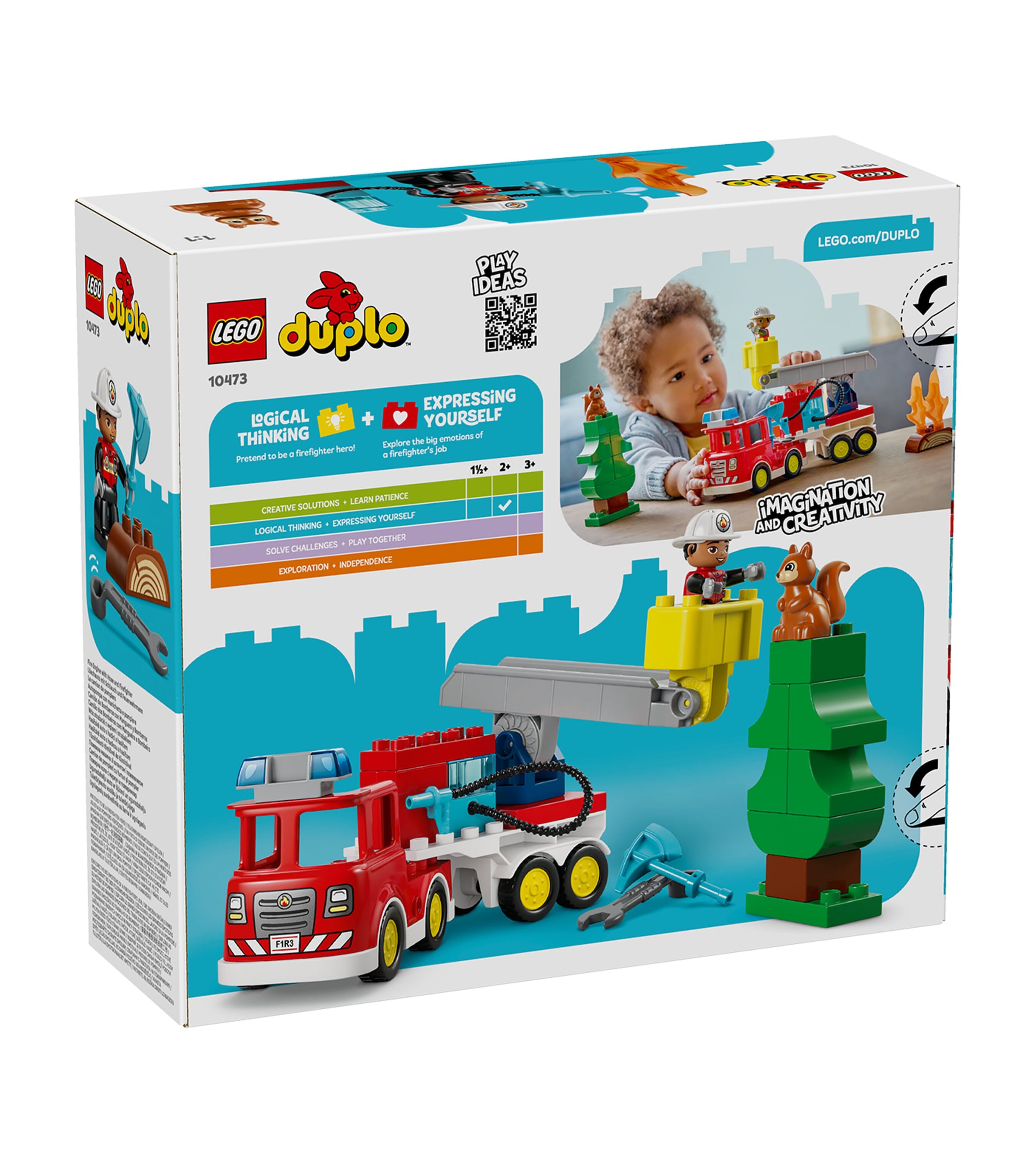 Lego DUPLO Fire Truck with Hose and Firefighter 10473 | Harrods IT