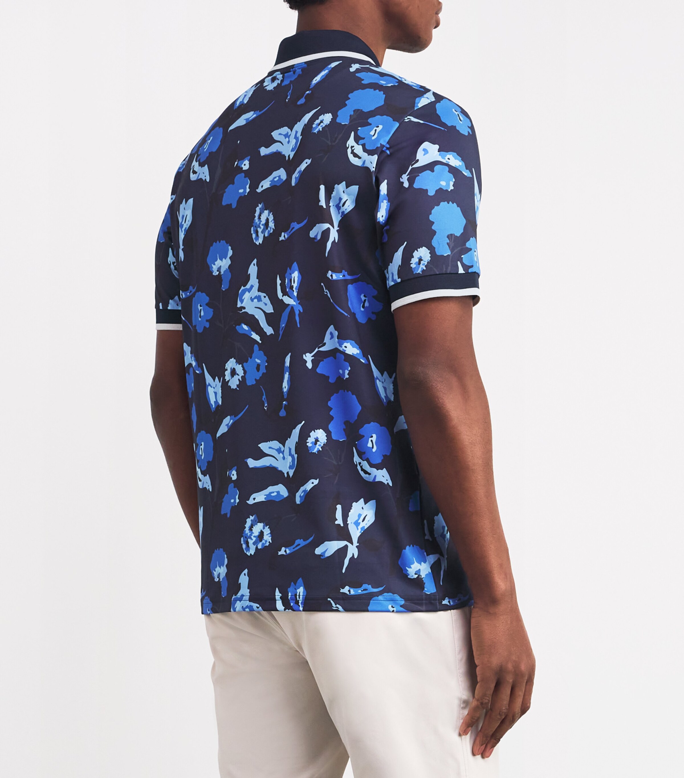 Bogner Blue Floral Valentin Polo Shirt | Harrods UK