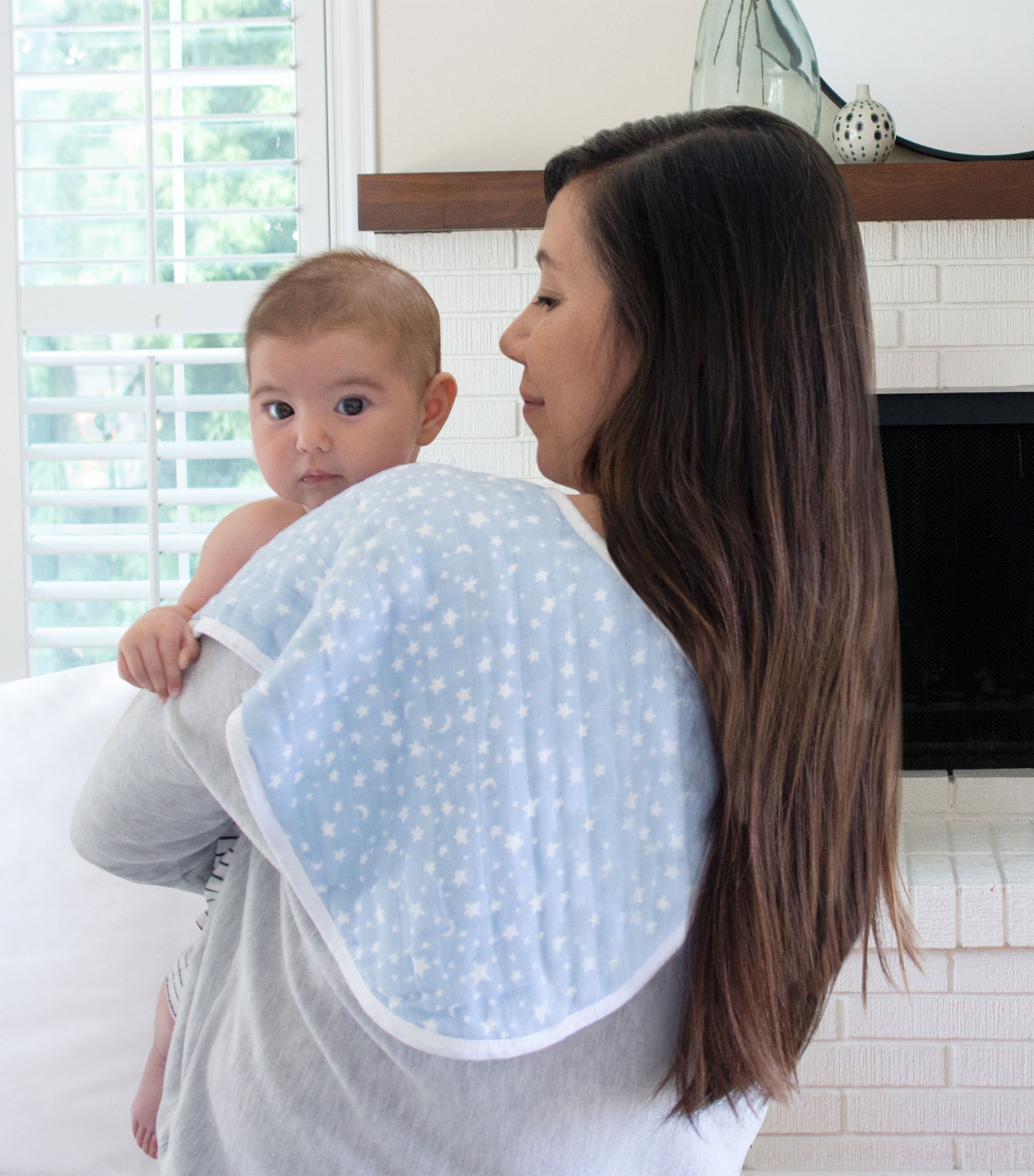 aden + anais Multi Rising Star Burpy Bibs (Set of 2) | Harrods UK