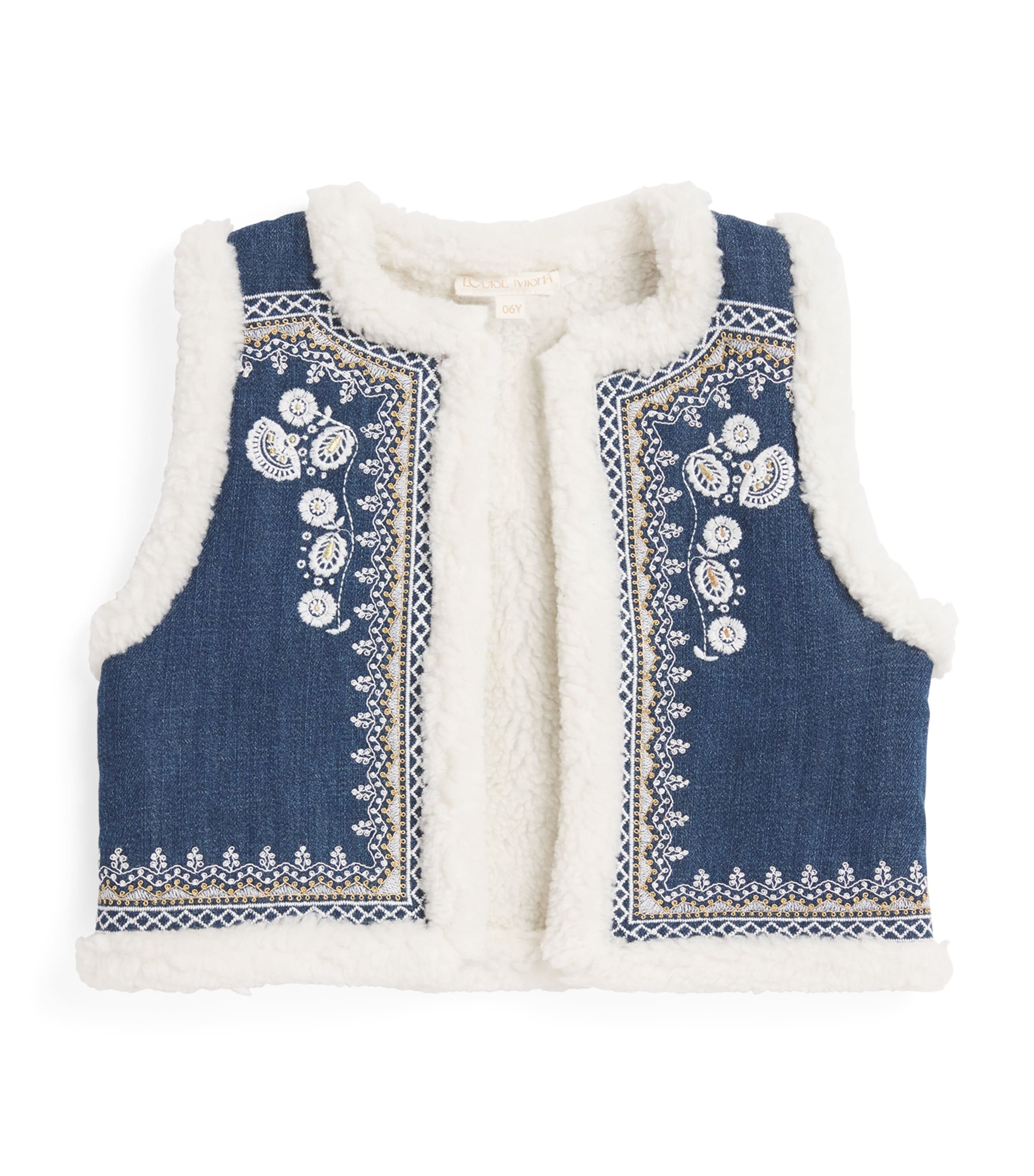 Louise Misha Multi Denim Reversible Librana Waistcoat (4-12 Years ...
