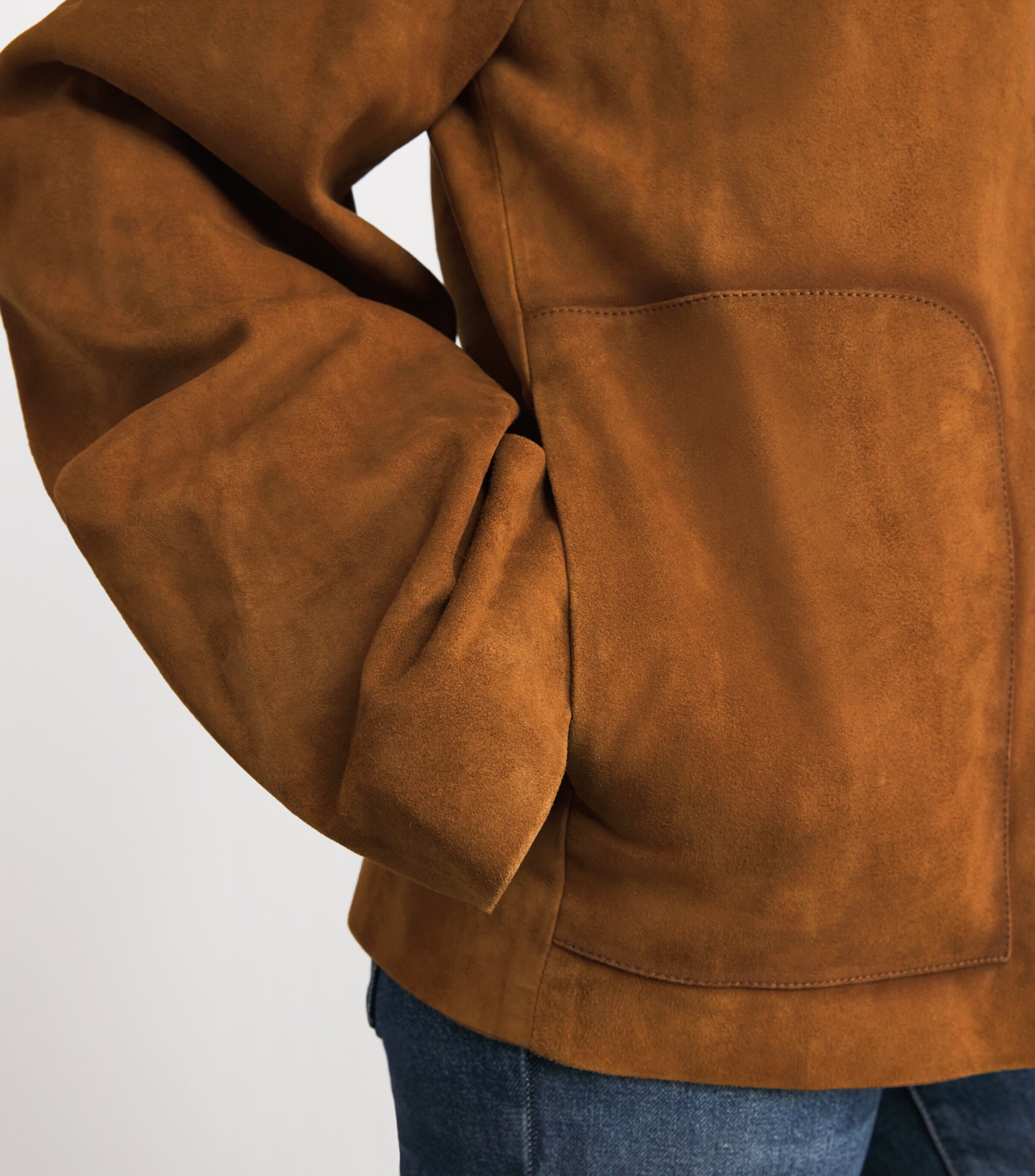 CAMILLA AND MARC Brown Suede Camber Bomber Jacket | Harrods NL