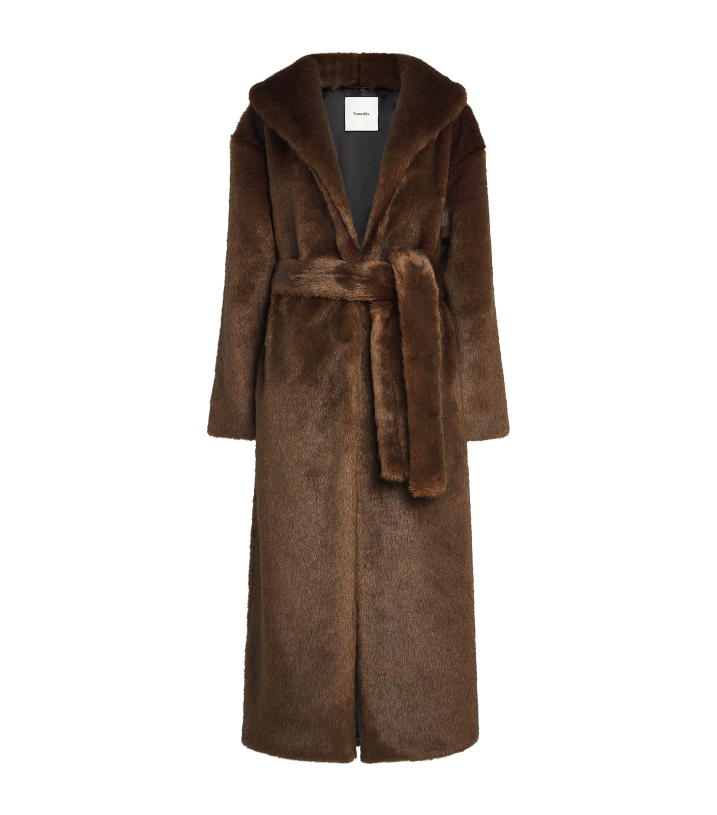 Nanushka Brown Faux Fur Cariana Coat | Harrods US