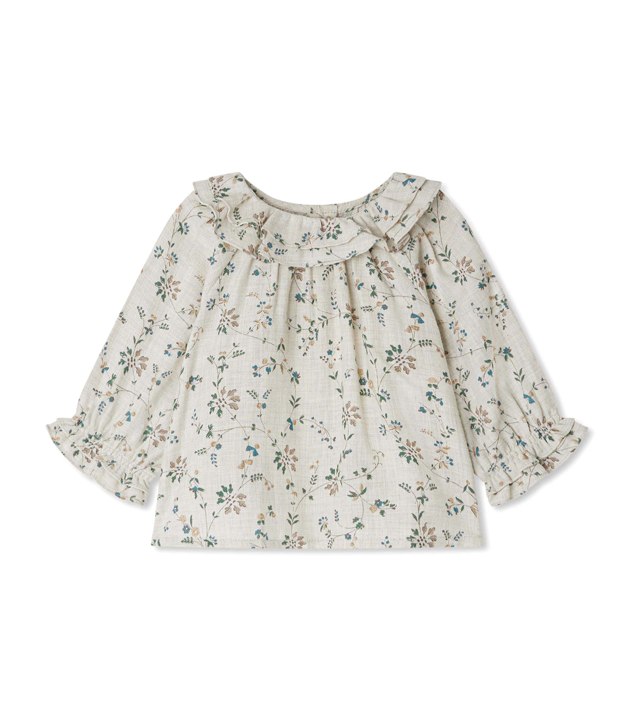 Bonpoint Grey Cotton-Blend Dolci Blouse (24-36 Months) | Harrods HK