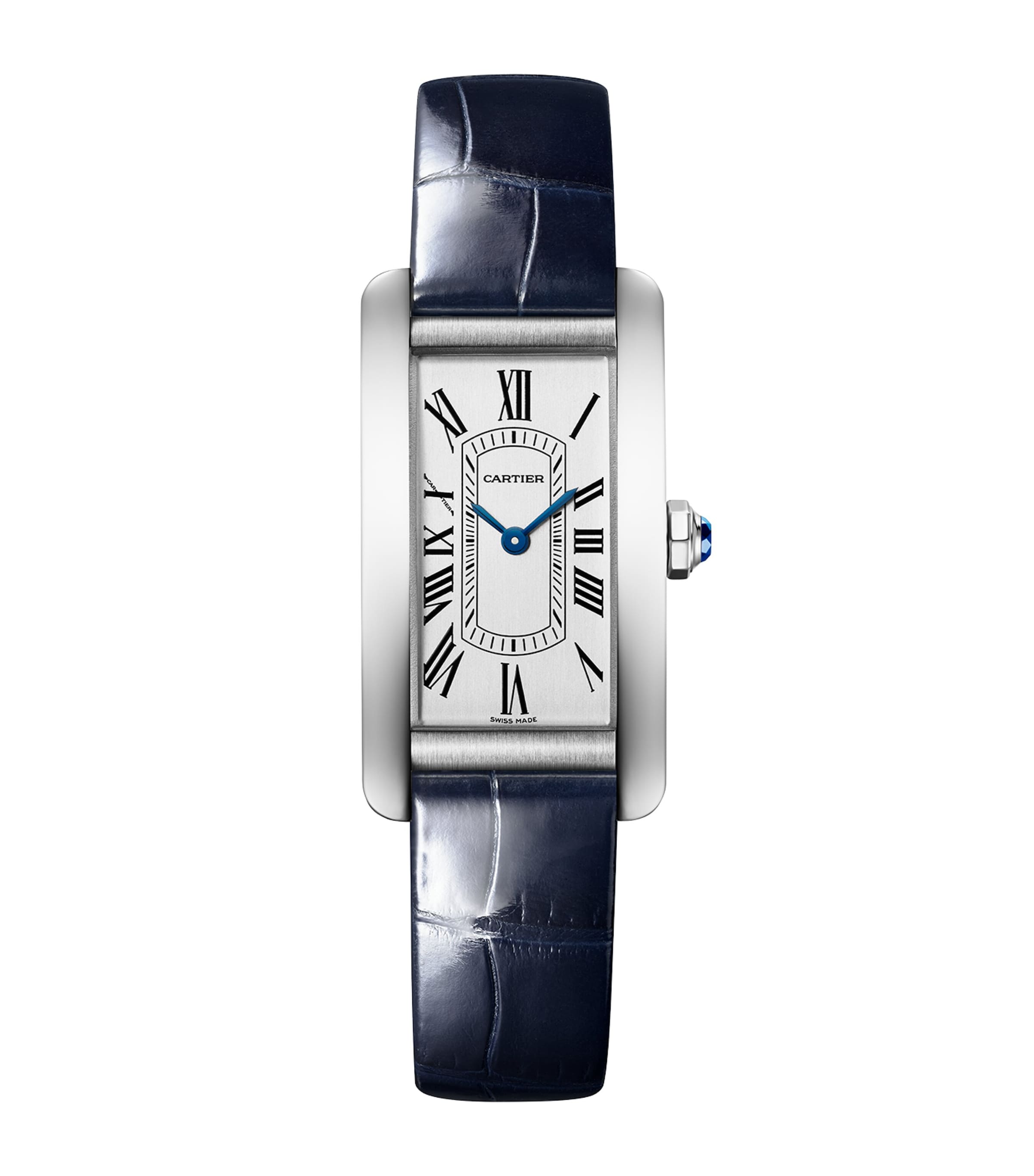 Cartier Small Stainless Steel Tank Américaine Watch 19.4mm | Harrods UK