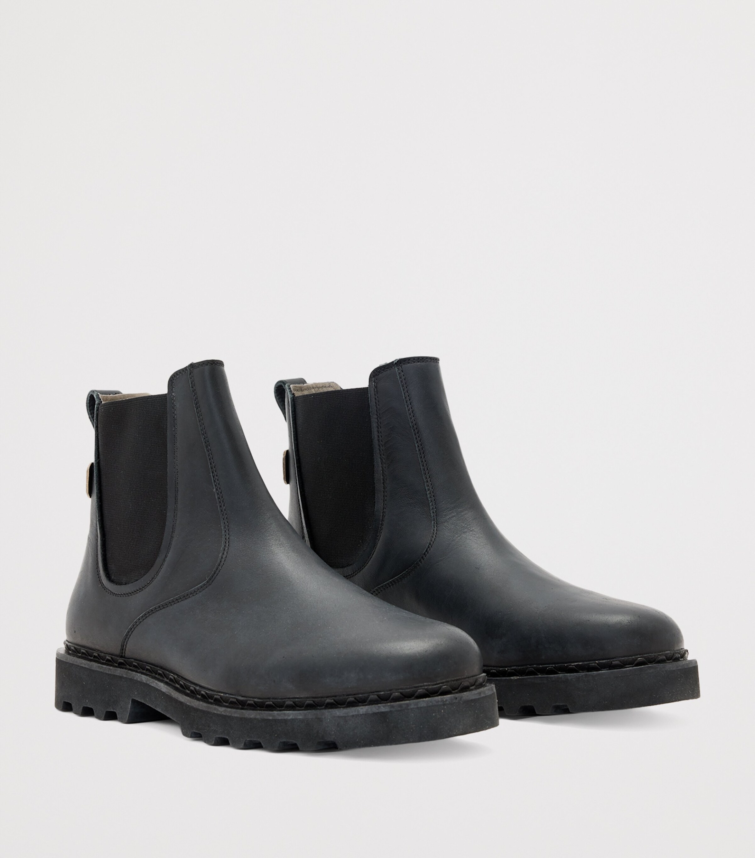 AllSaints Black Leather Skiff Chelsea Boots | Harrods HK