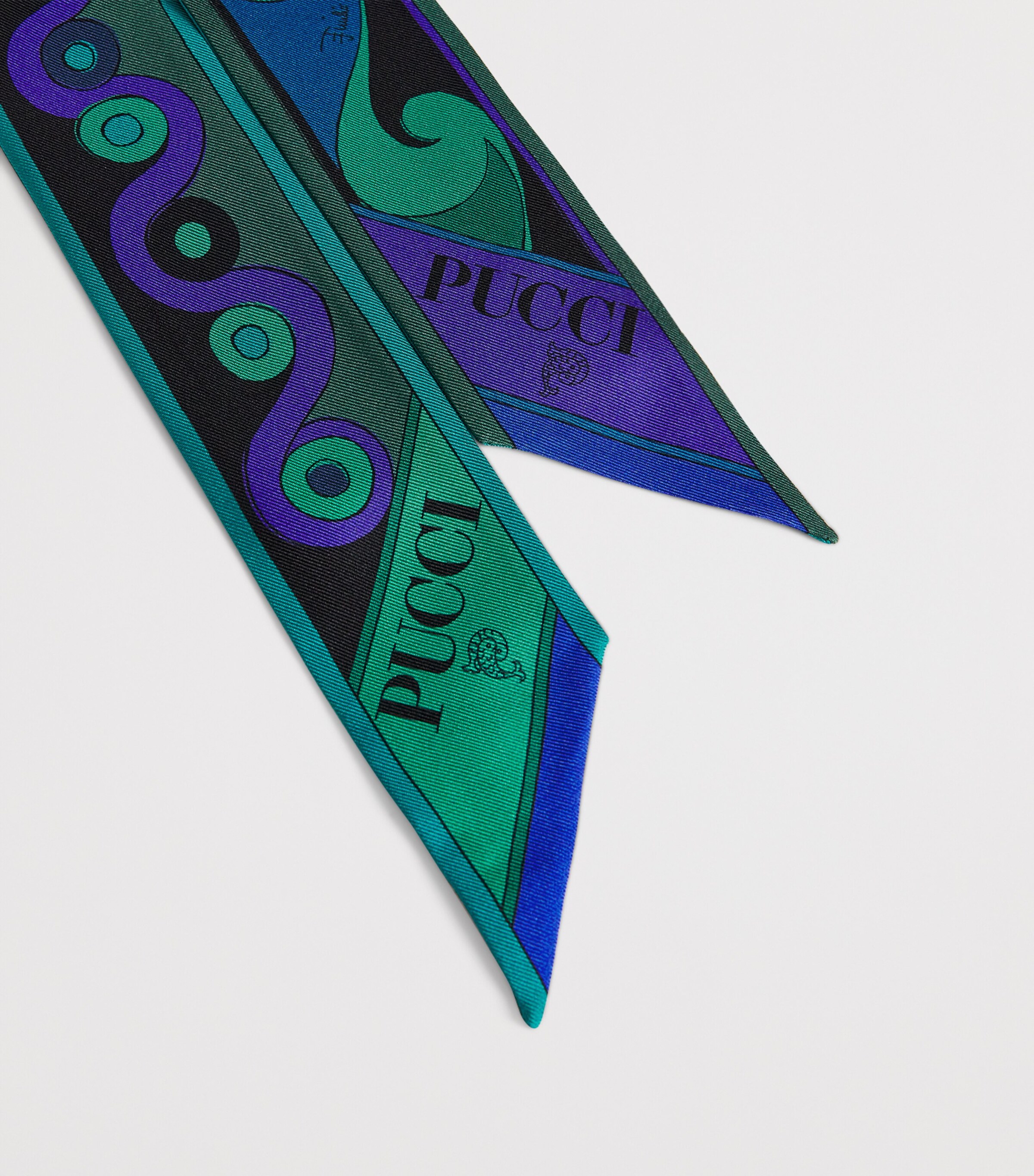 PUCCI Silk Twill Iride and Bouclé Print Scarf | Harrods US