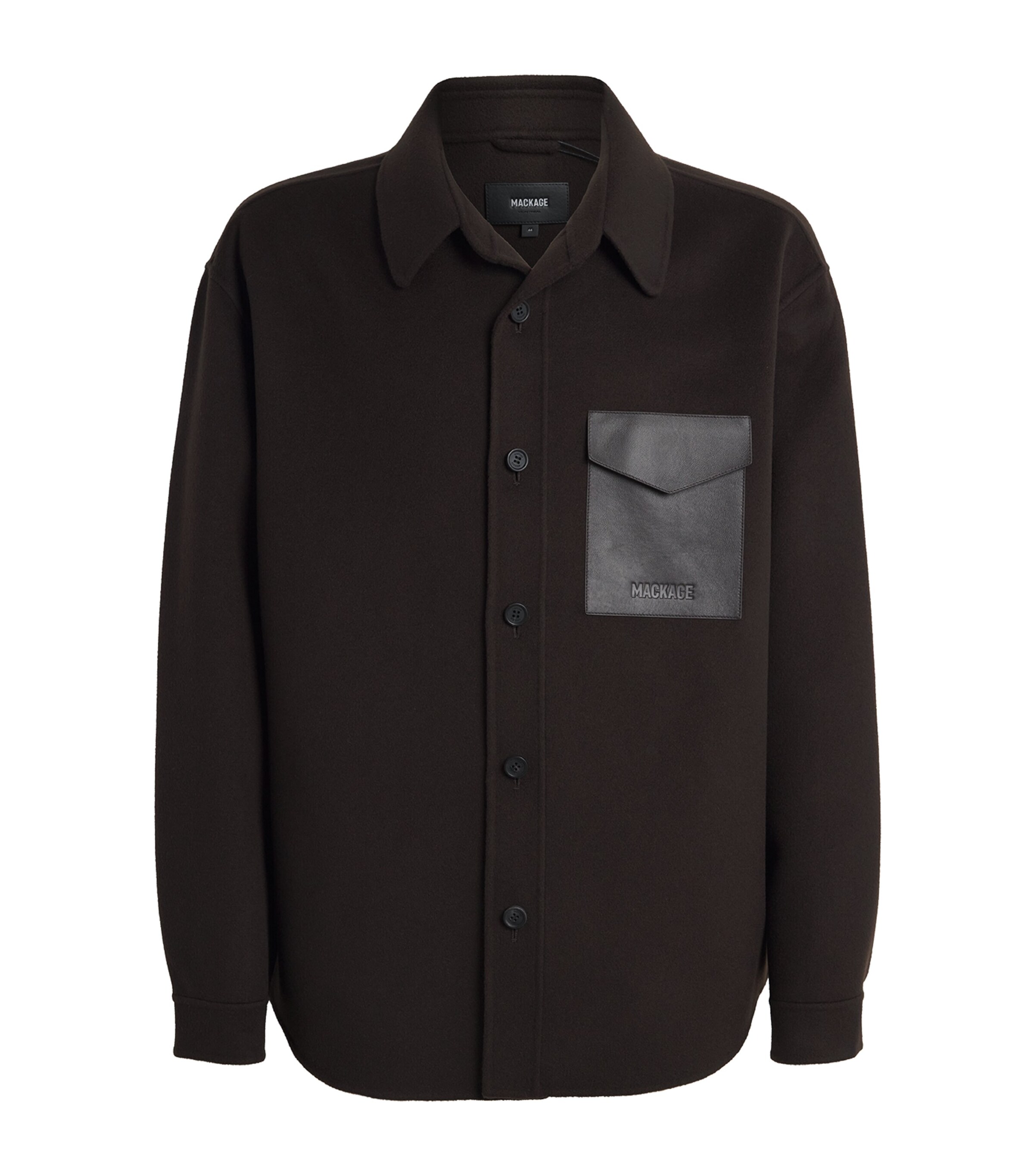Mackage Brown Wool Emmanuel Overshirt | Harrods AU