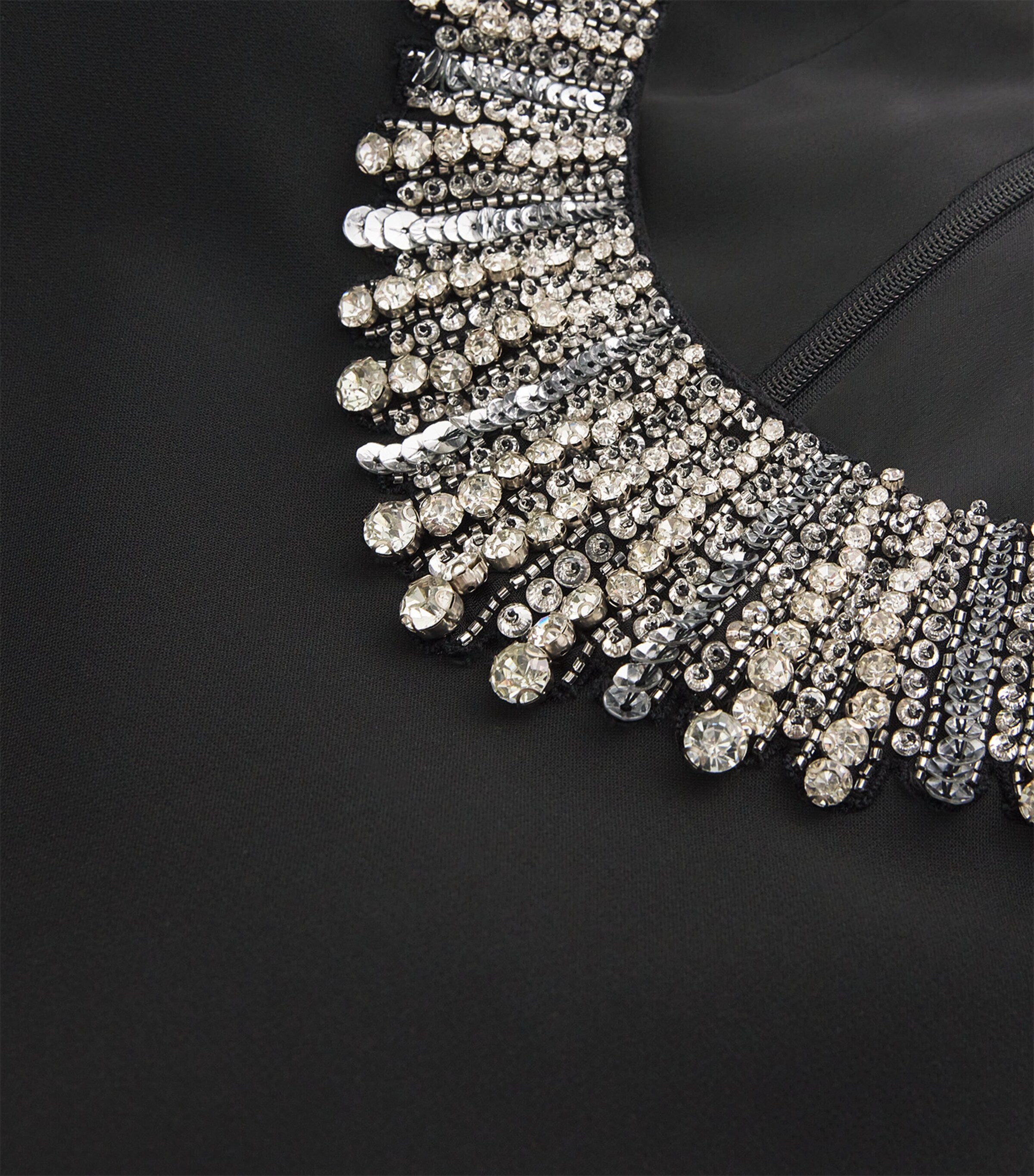 Jenny Packham Black Embellished Cora Midi Dress | Harrods US