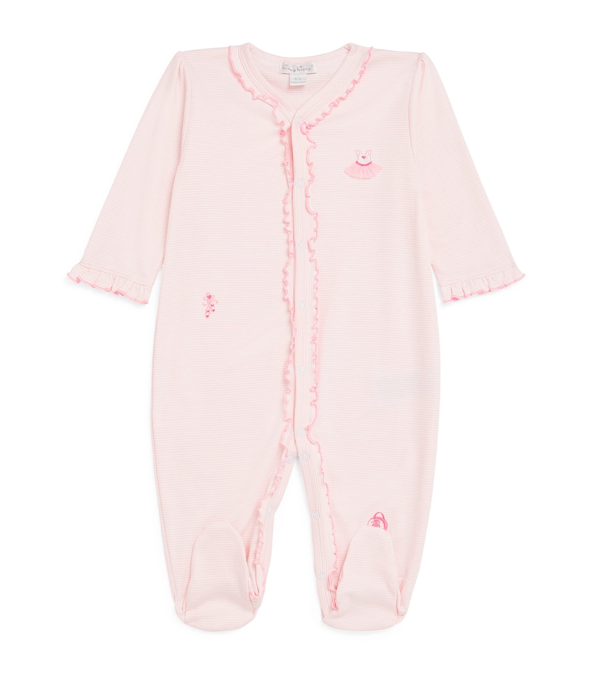 Kissy Kissy Pink Pima Cotton Ready to Dance All-In-One (0-12 Months ...