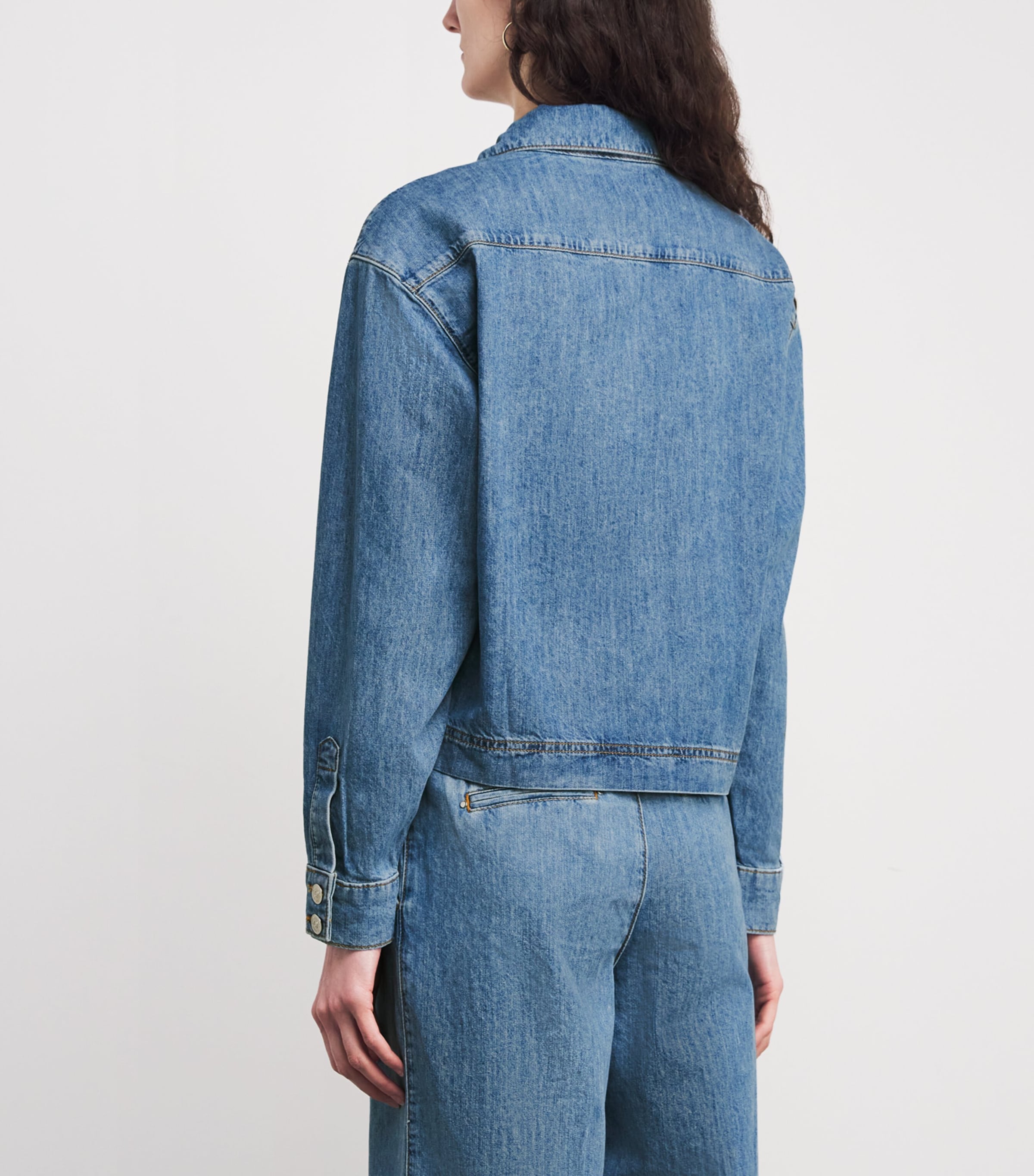 Claudie Pierlot Blue Denim Jacket | Harrods US