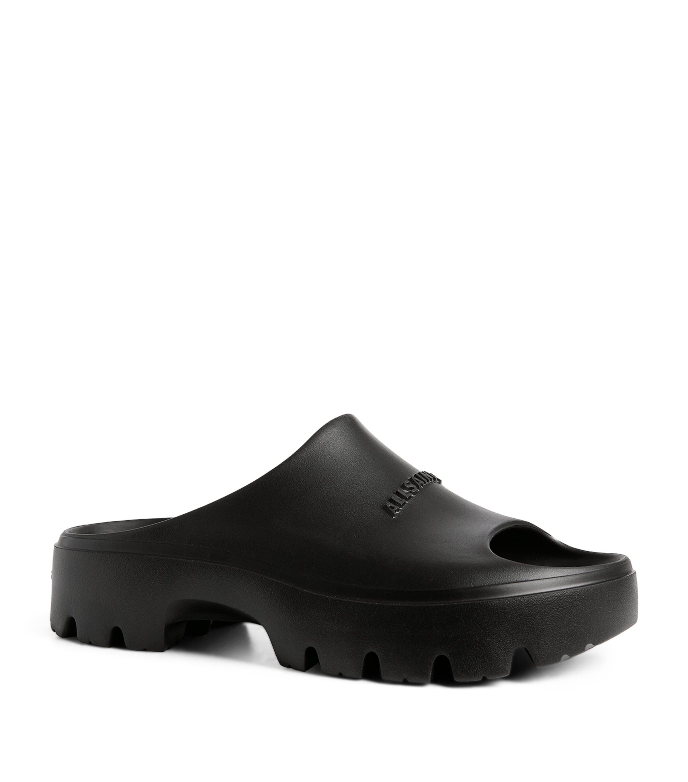 AllSaints Eclipse Flatform Slides | Harrods UK