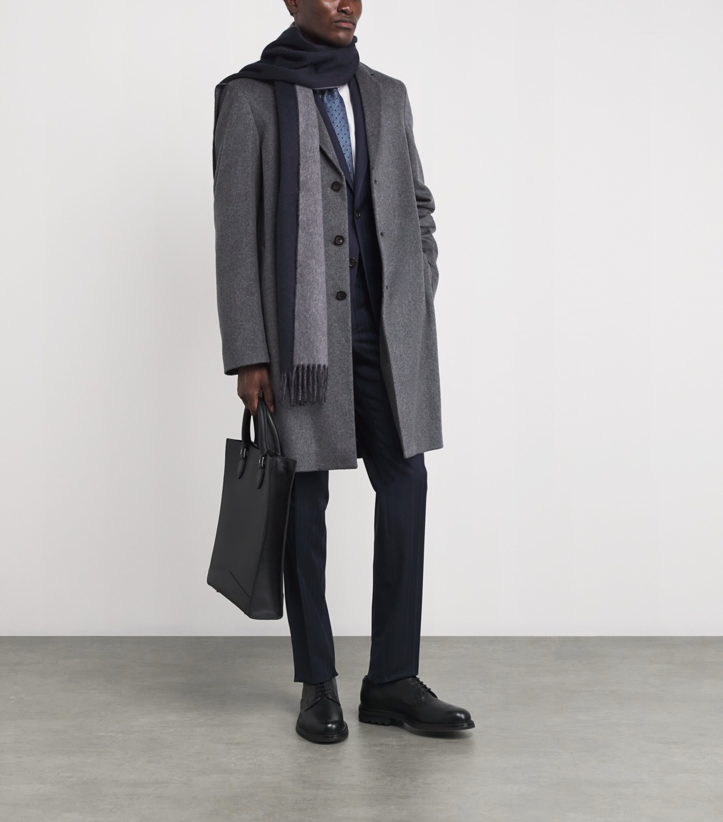 Colombo Blue Cashmere Scarf | Harrods IN