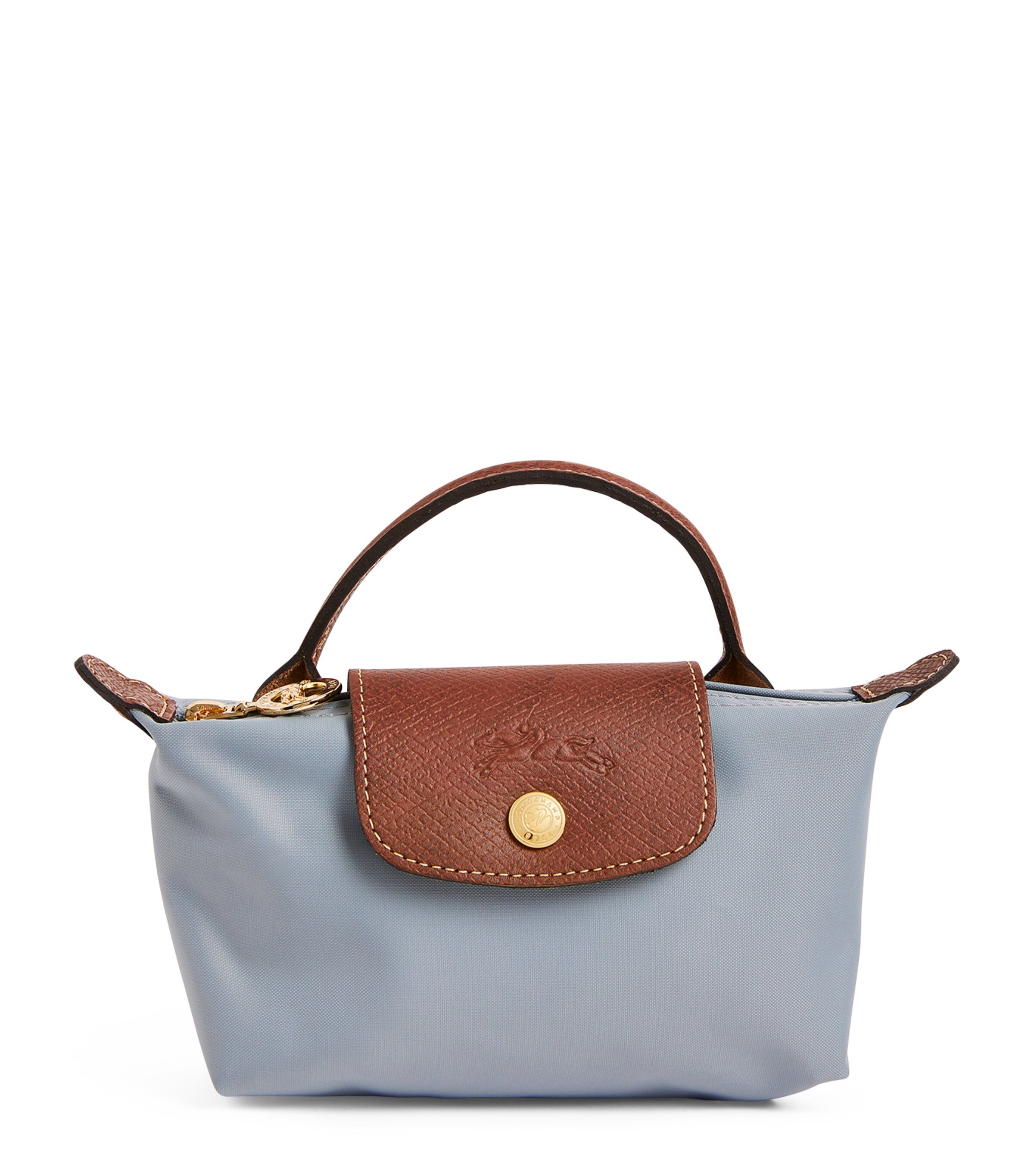 Longchamp Silver Le Pliage Original Pouch | Harrods UK