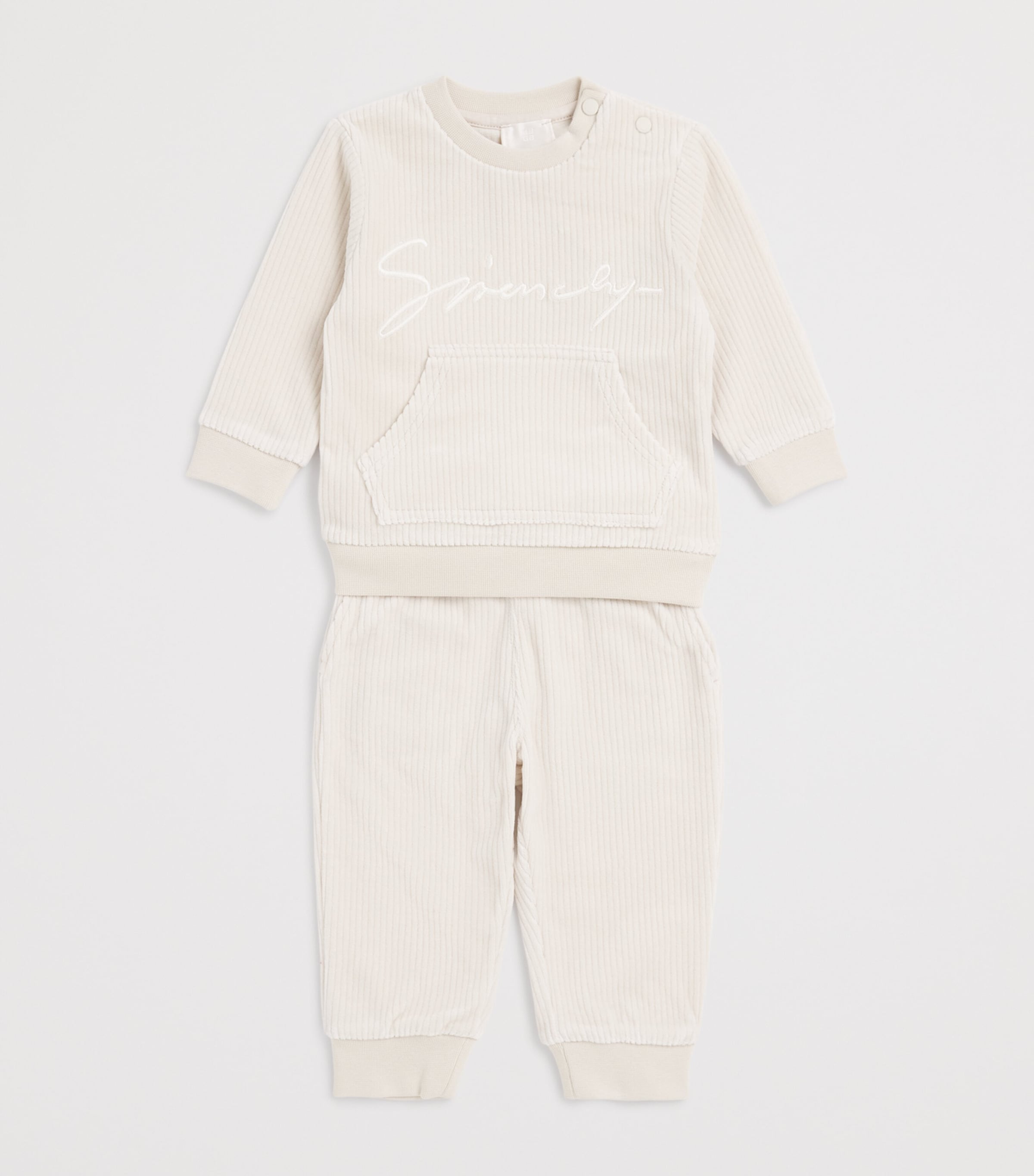 Givenchy Kids Ivory Script Logo Tracksuit (6-36 Months) | Harrods CA