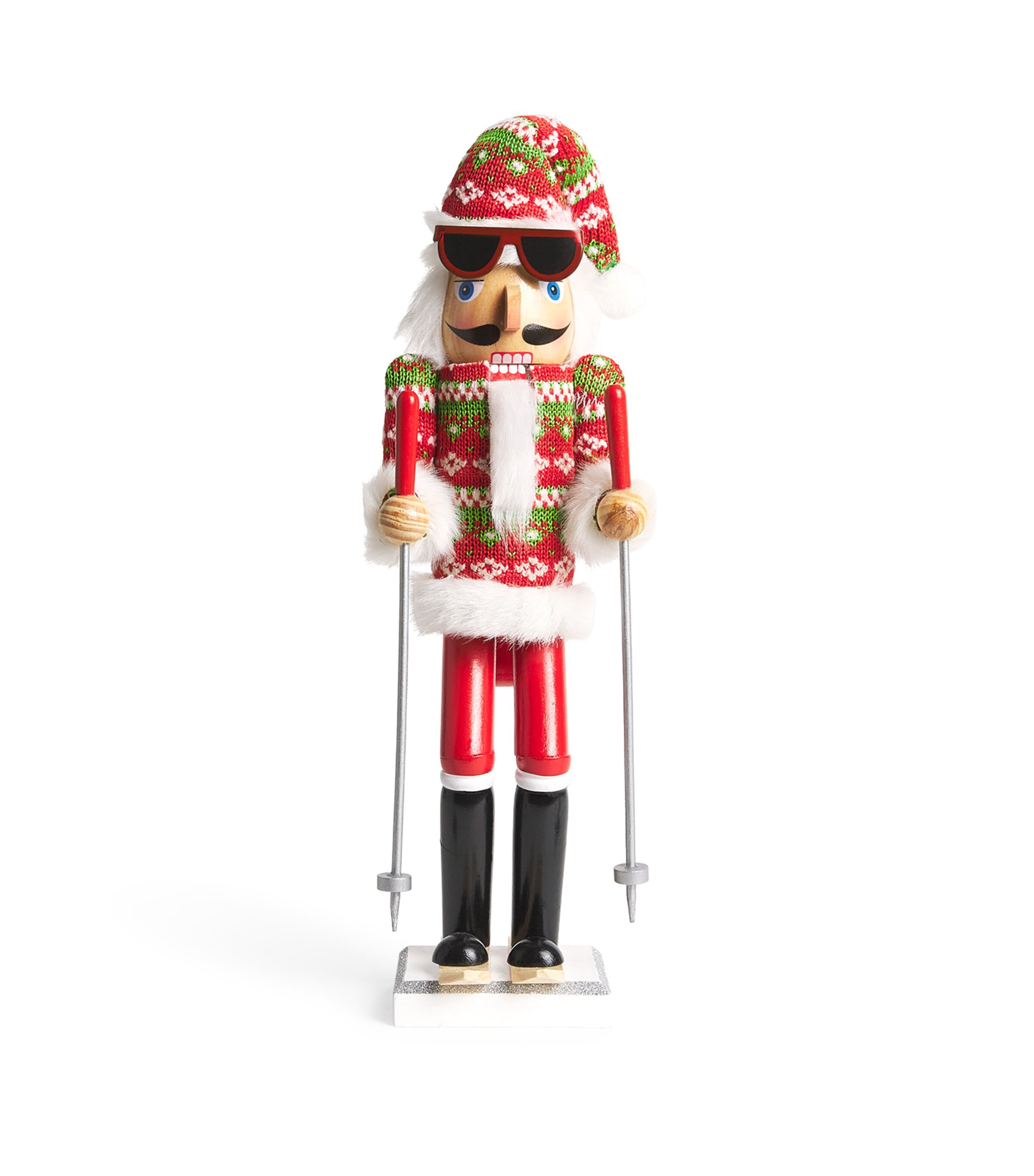 Kurt.S.Adler Wooden Ski Santa Nutcracker (38cm) | Harrods US