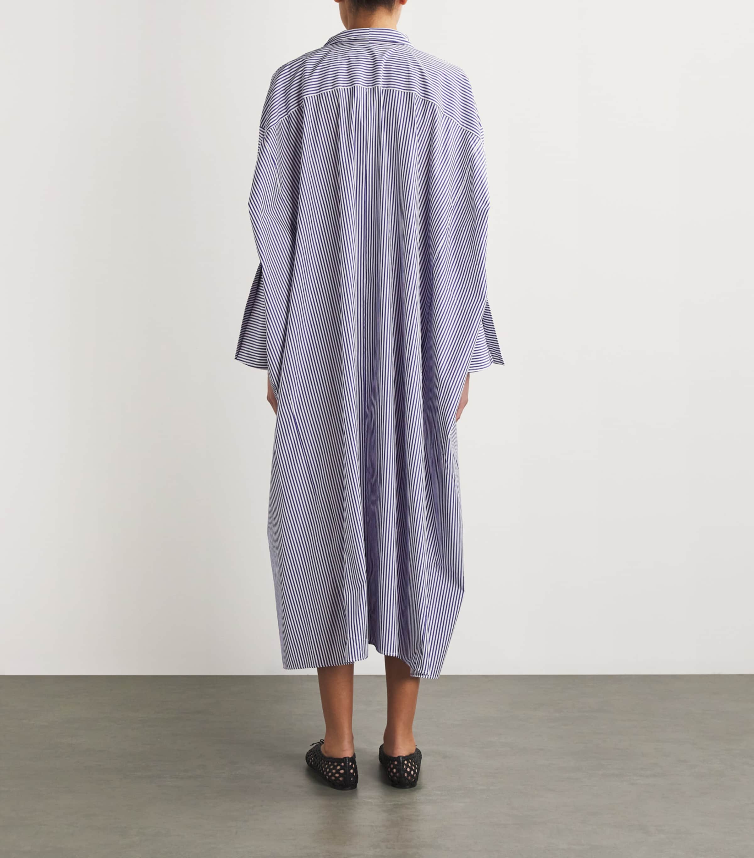 Palmer//Harding Blue Striped Emotive Midi Dress | Harrods US