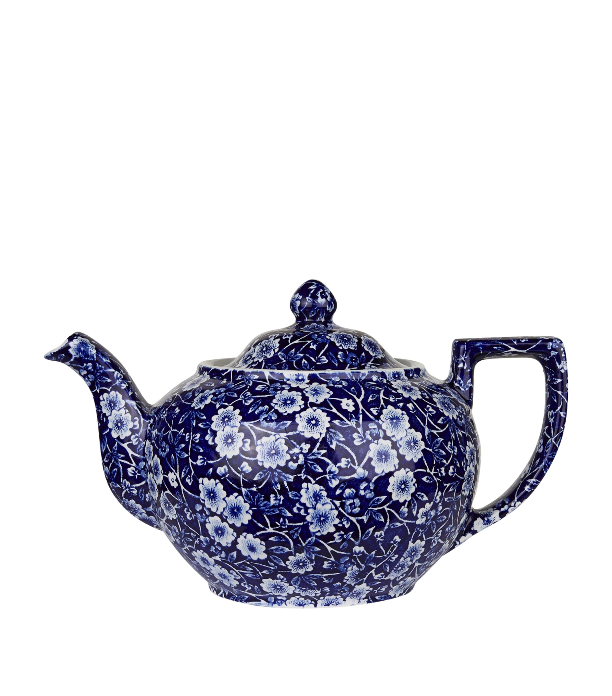 Burleigh Blue Blue Calico Large Teapot (800ml) | Harrods SE