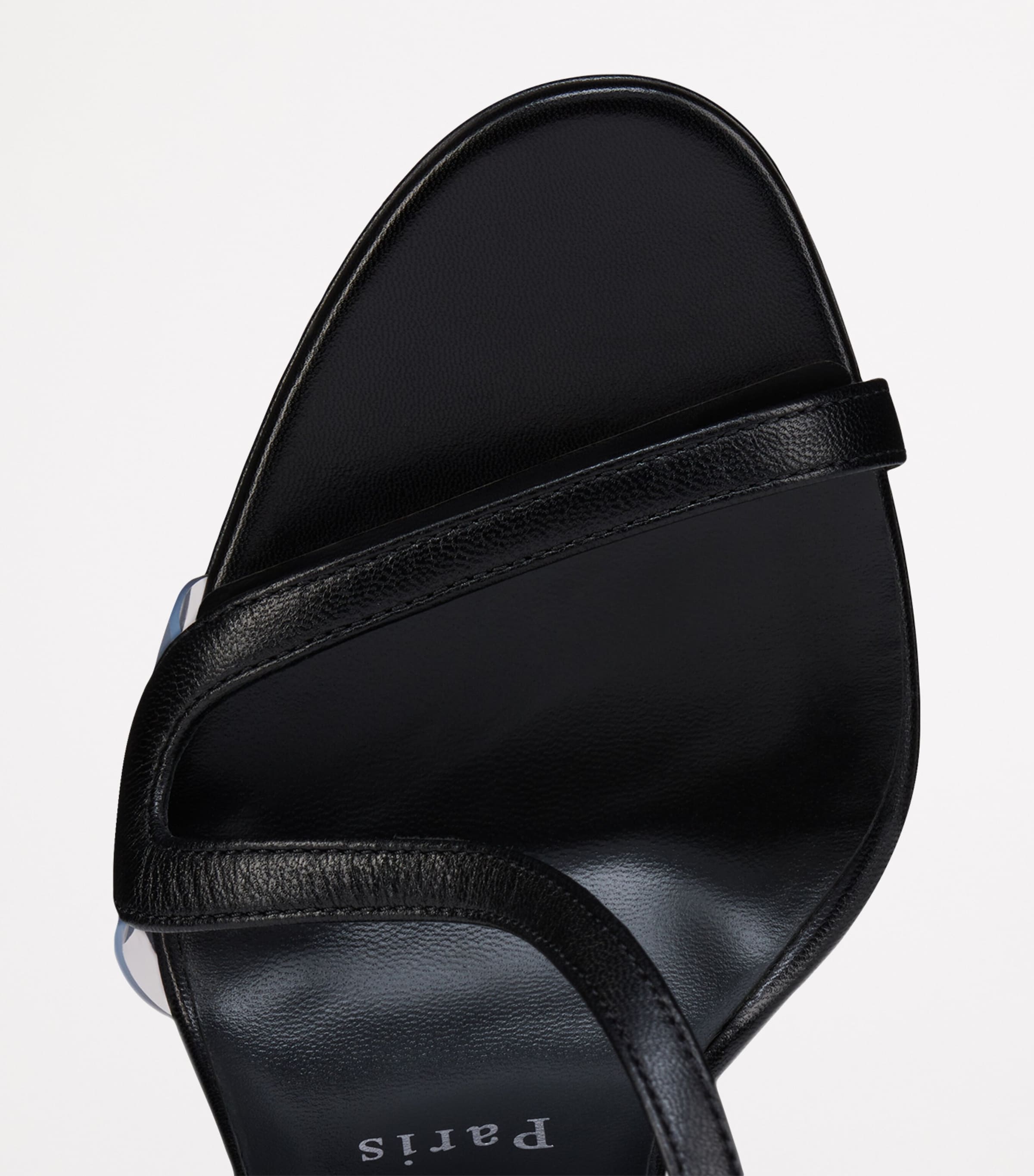 Christian Louboutin Black Rosalie Alta Leather Sandals 150 | Harrods UK