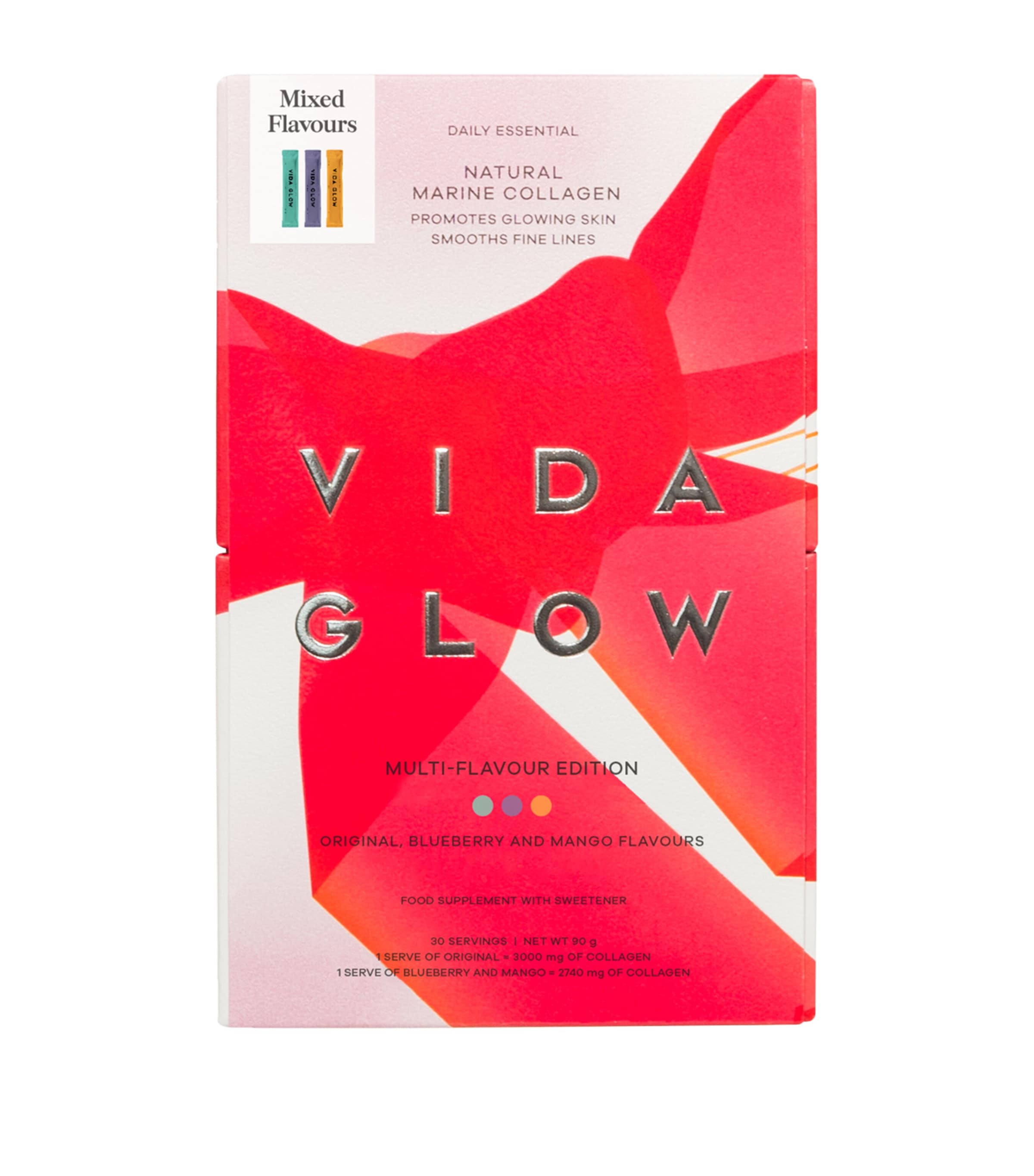 Vida Glow Natural Marine Collagen Multi-Flavour Edition (30 x 3g ...