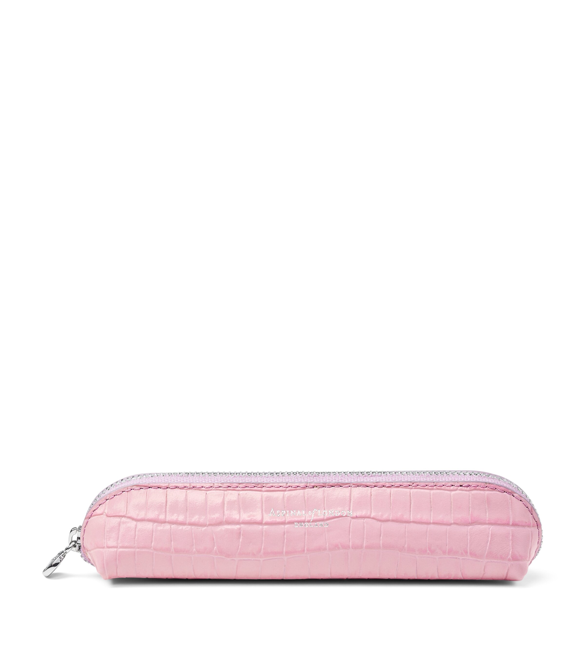 Aspinal Of London Croc-Embossed Leather Slim Pen Case | Harrods US