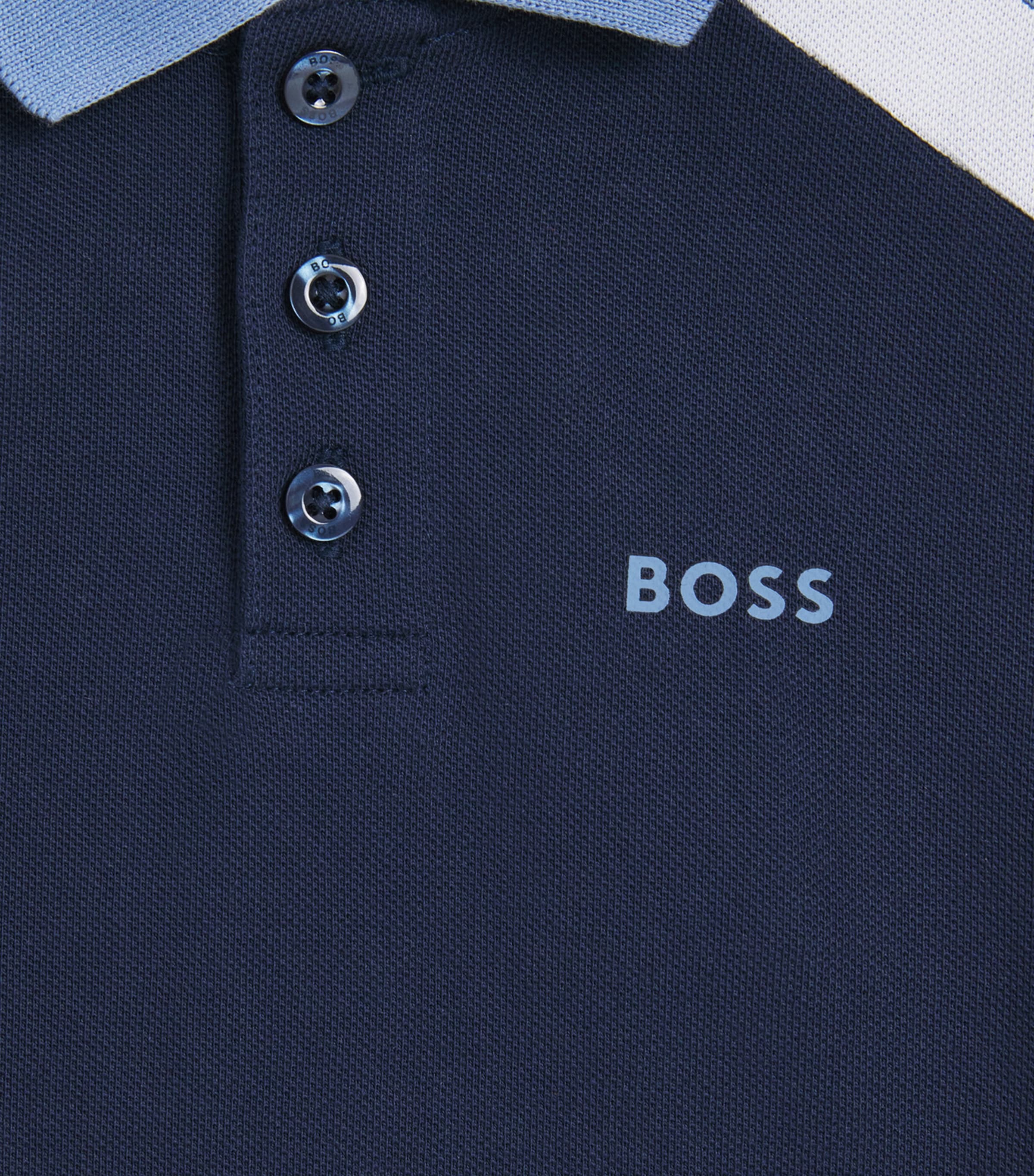 BOSS Kidswear Navy Cotton Logo Polo Shirt (4-16 Years) | Harrods UK